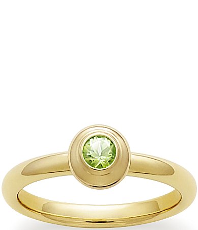 James Avery 14K Gold Remembrance Ring August Birthstone with Peridot ...
