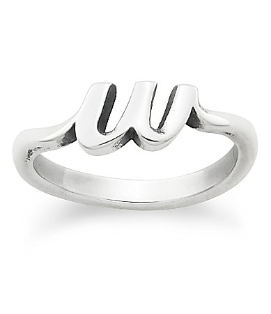James Avery Sterling Silver Script Initial Ring - 7.5 | SheFinds
