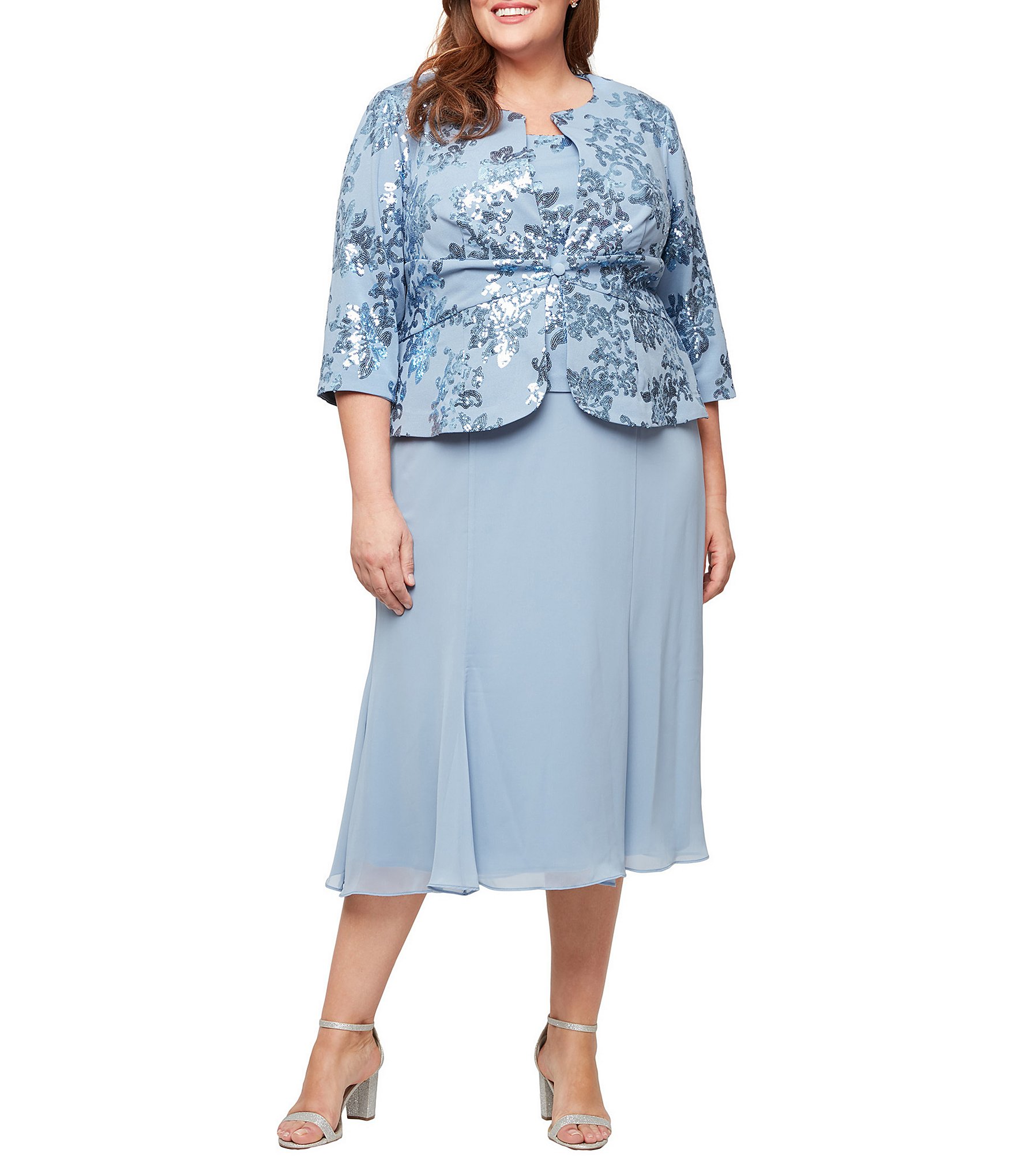 Alex Evenings Plus Size 2-Piece Sequin Jacket Dress | Dillard's