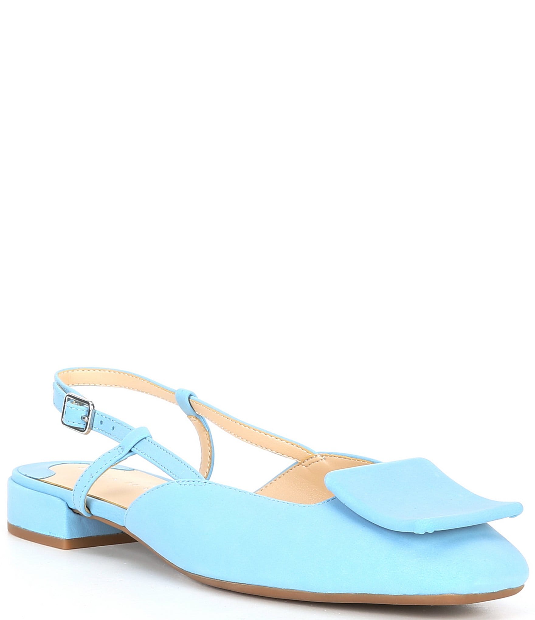 Alex Marie Micah Nubuck Ornament Slingback Flats | Dillard's