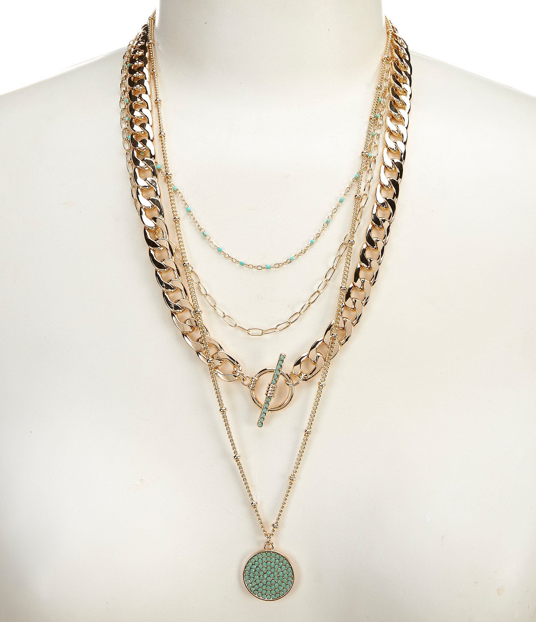 Anna & Ava Charm Short Multi-Strand Necklace | Dillard's