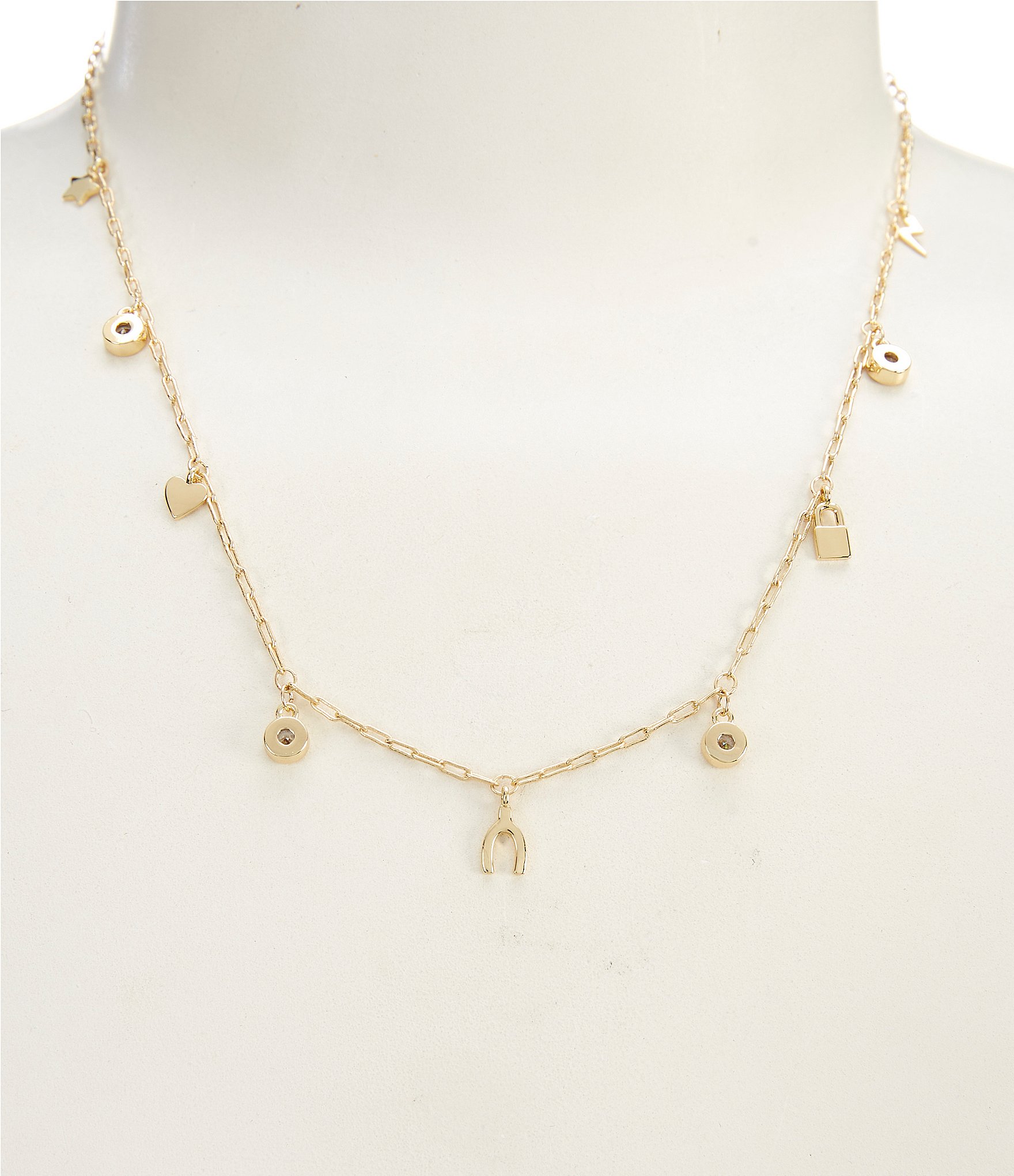 Anna & Ava Waterproof Delicate Charm Chain Necklace | Dillard's