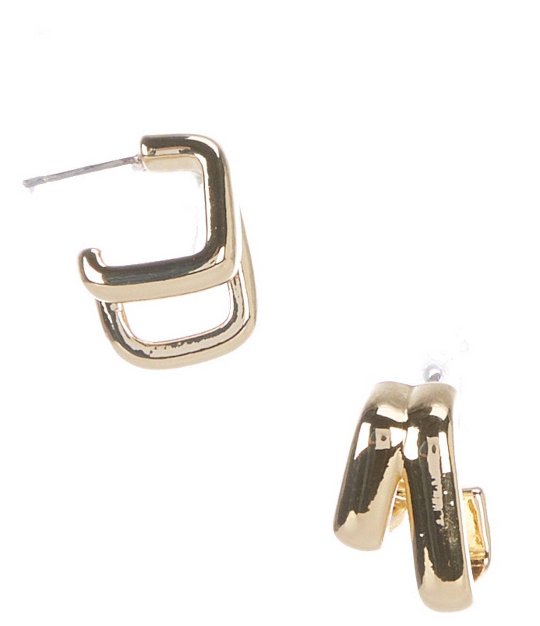 Anna & Ava Waterproof Rectangle Double Hoop Earrings | Dillard's