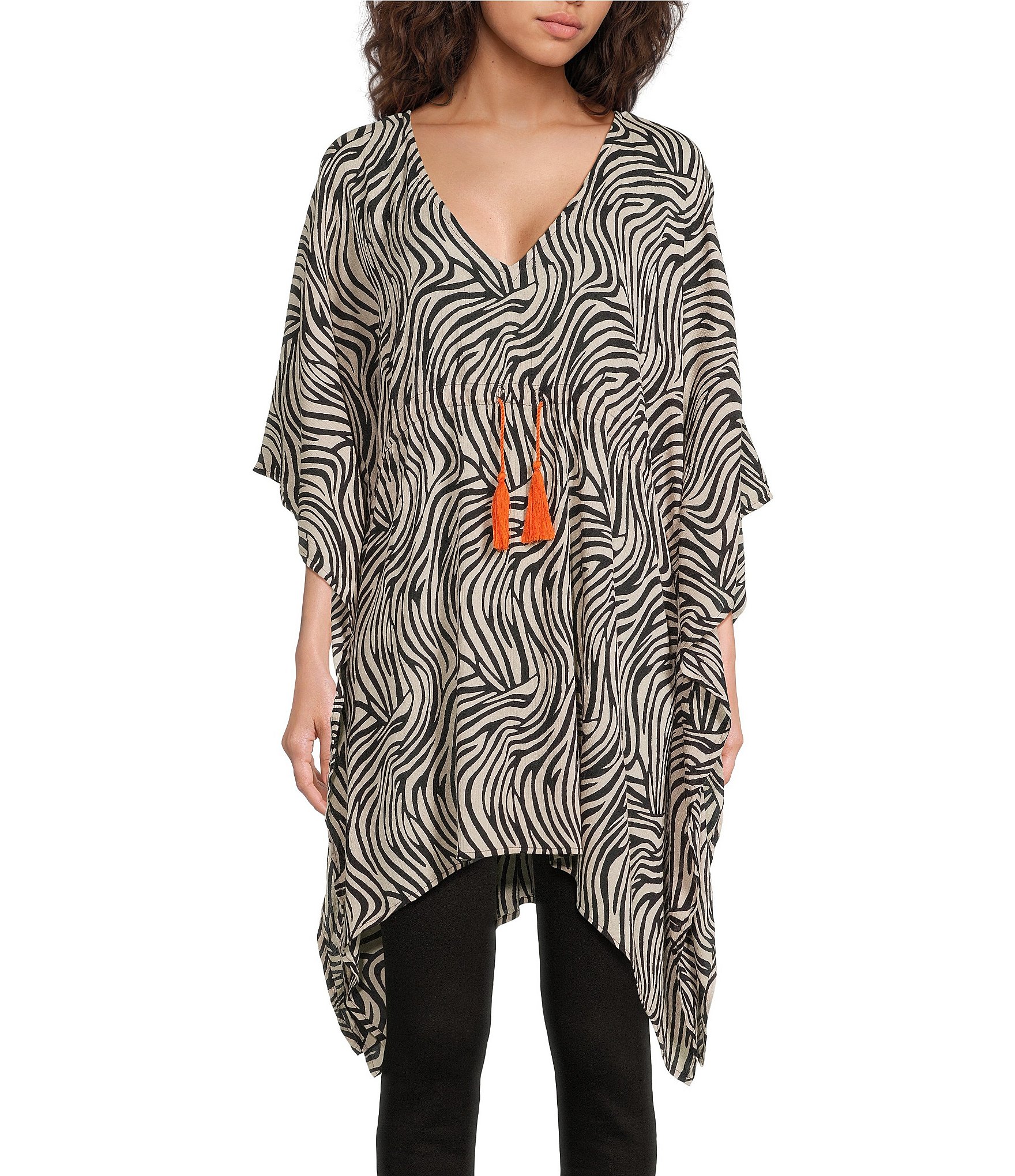 Anna & Ava Zebra Print Tunic | Dillard's