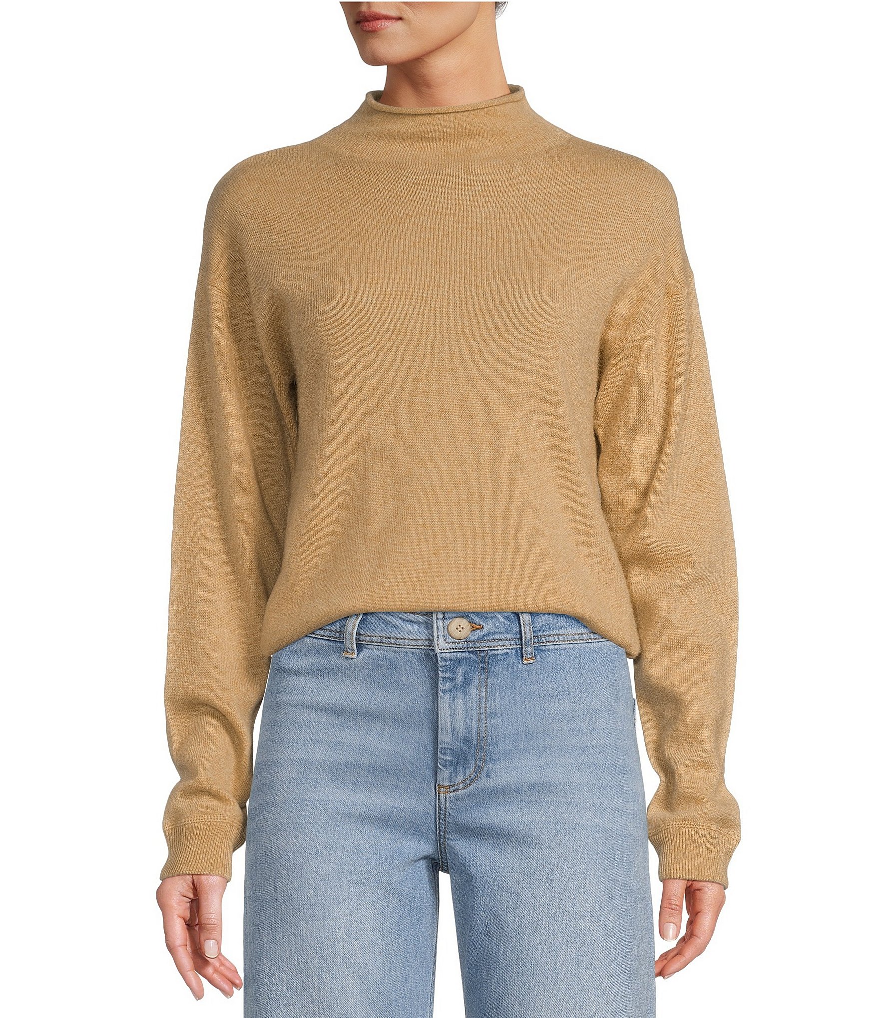 Antonio Melani Jessica Mock Neck Cashmere Sweater | Dillard's