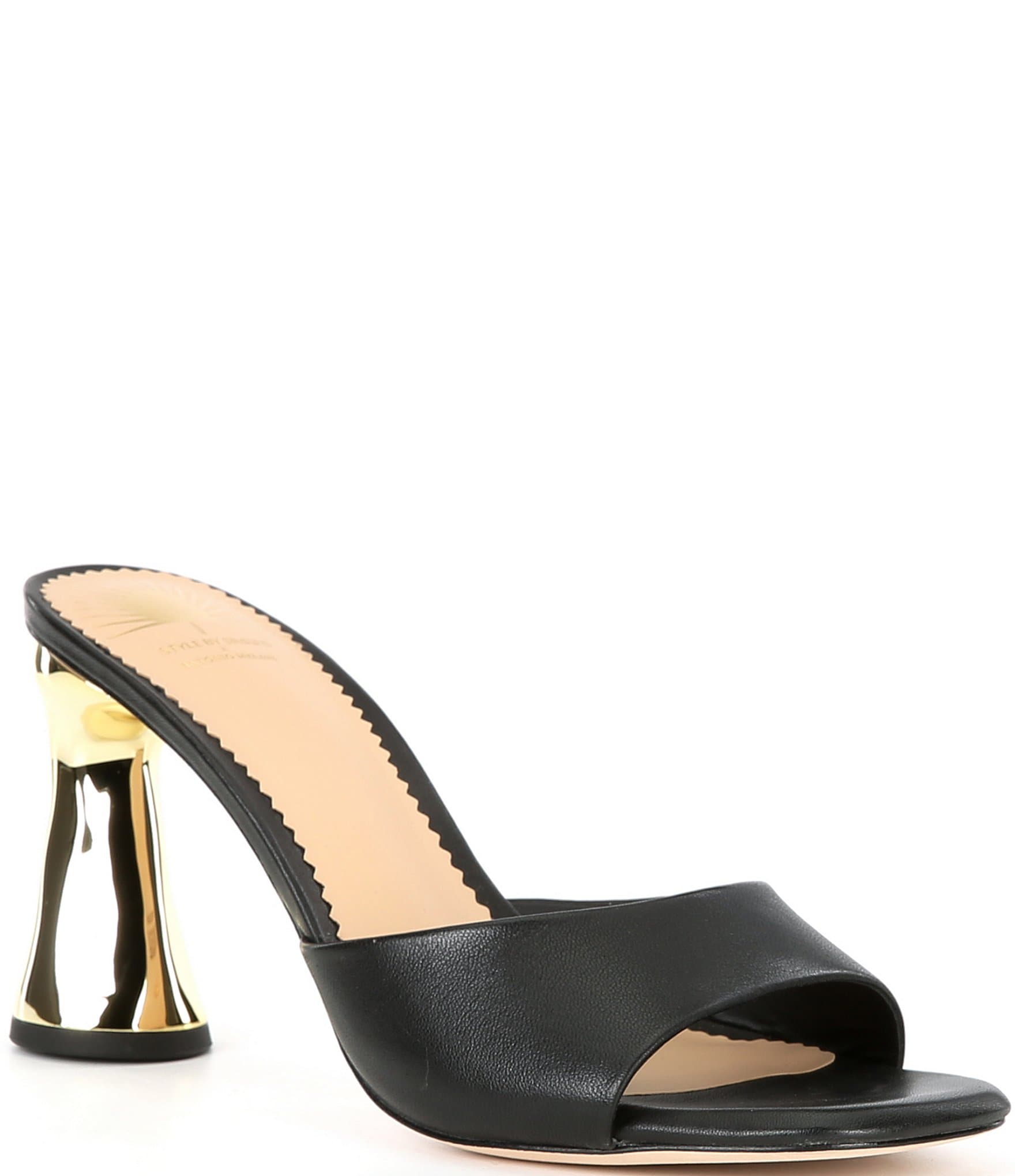 Antonio Melani x Style by Simkins Kate Leather Dress Slide Sandals ...
