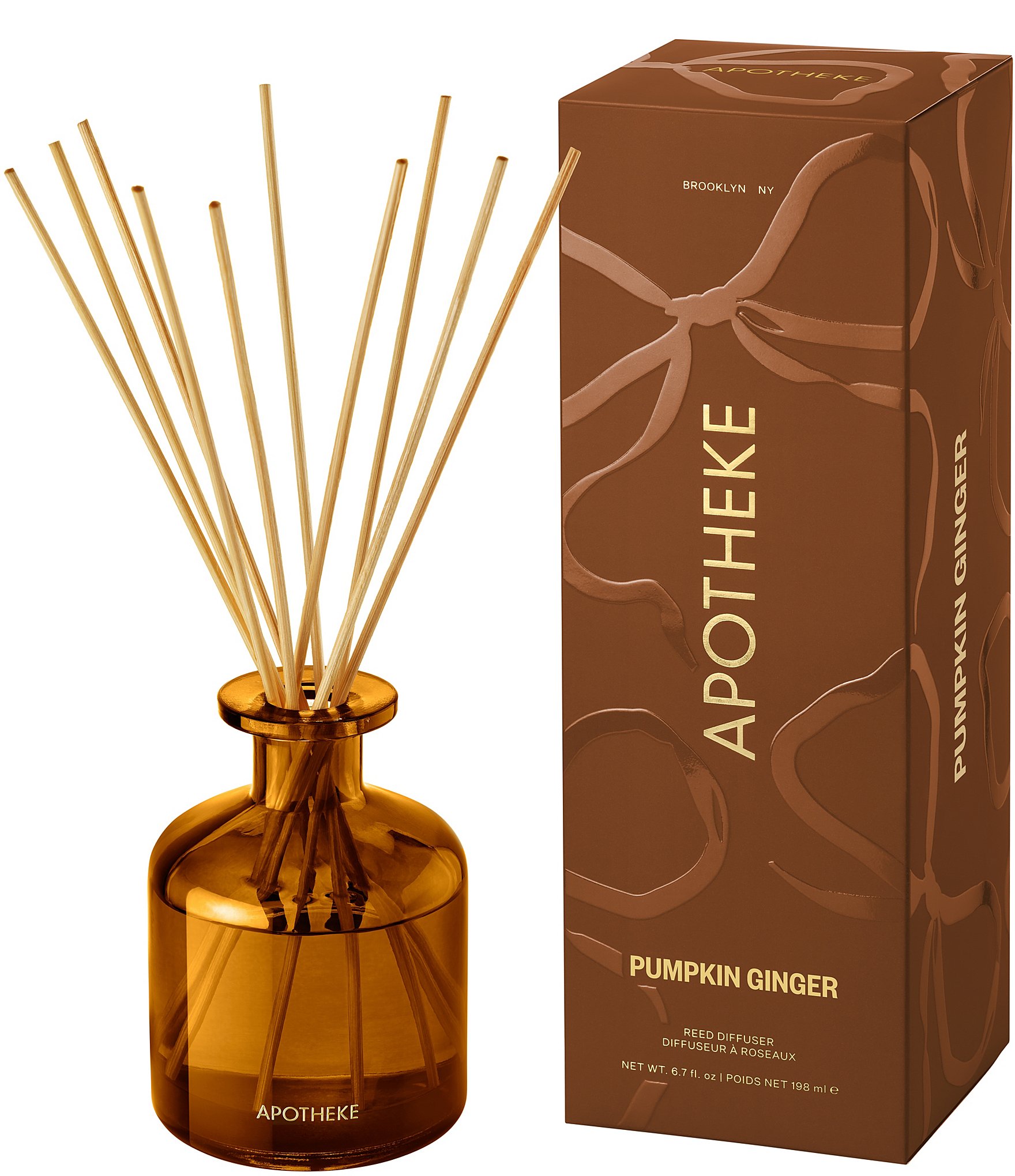 APOTHEKE Harvest Collection Pumpkin Ginger Reed Diffuser, 6.7 oz ...