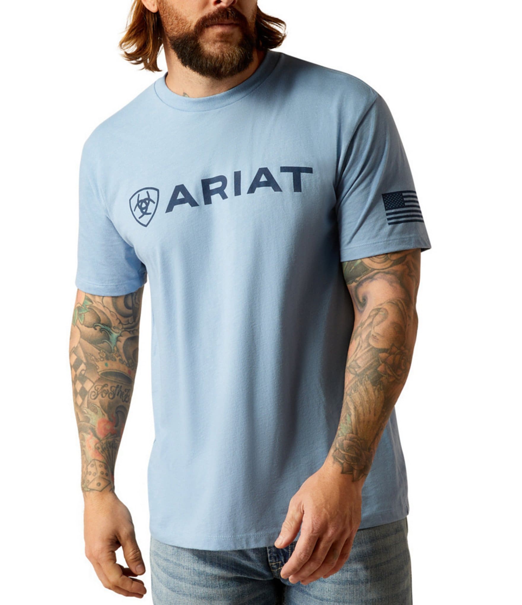Ariat Shield Flag Short Sleeve Graphic T-Shirt | Dillard's