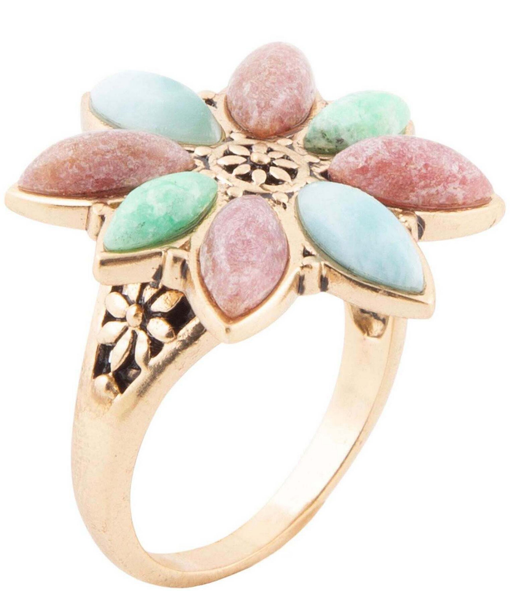 Barse Bronze & Multi Stone Statement Ring | Dillard's