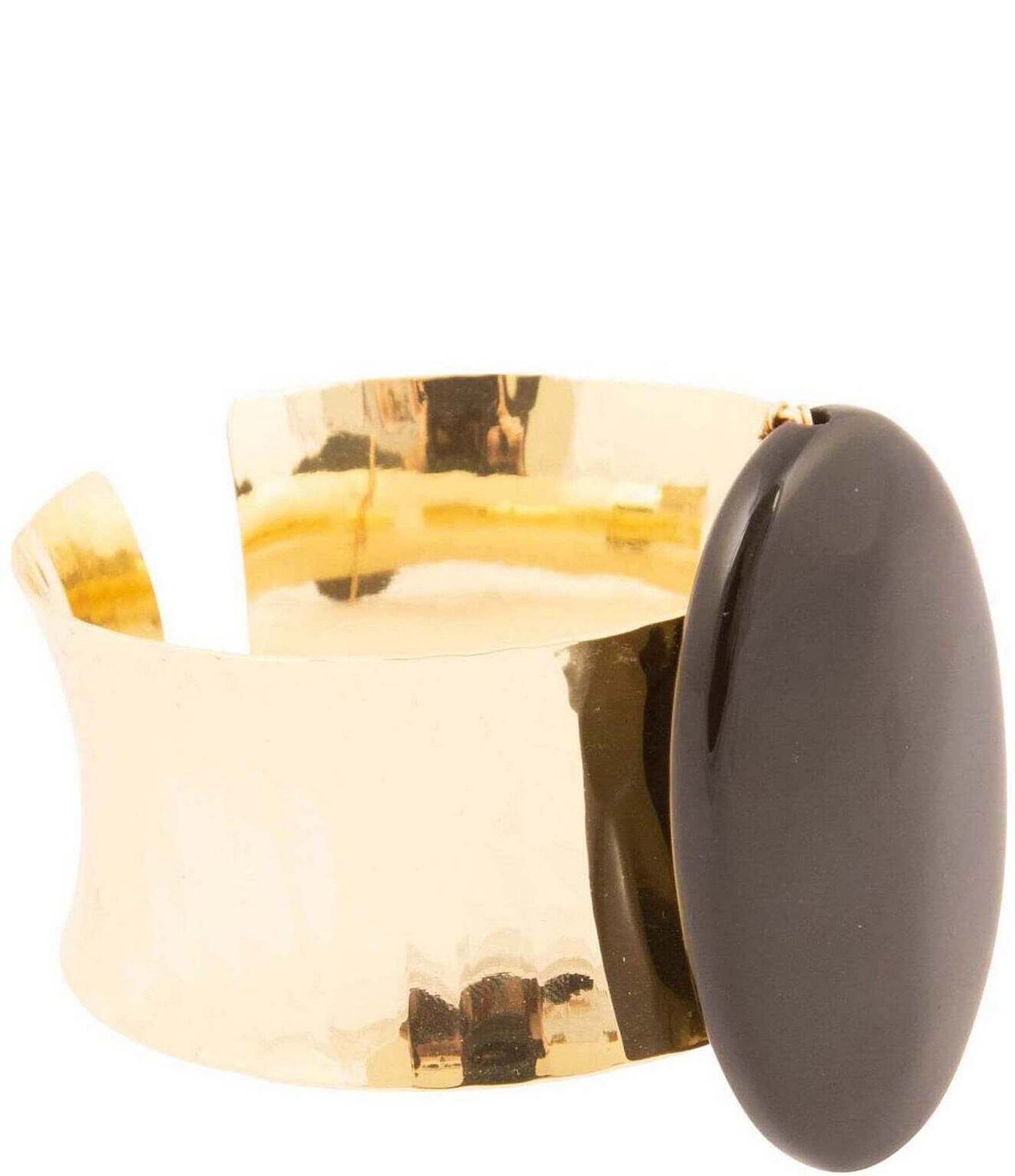Barse Dark Dalmation Onyx Cuff Bracelet | Dillard's