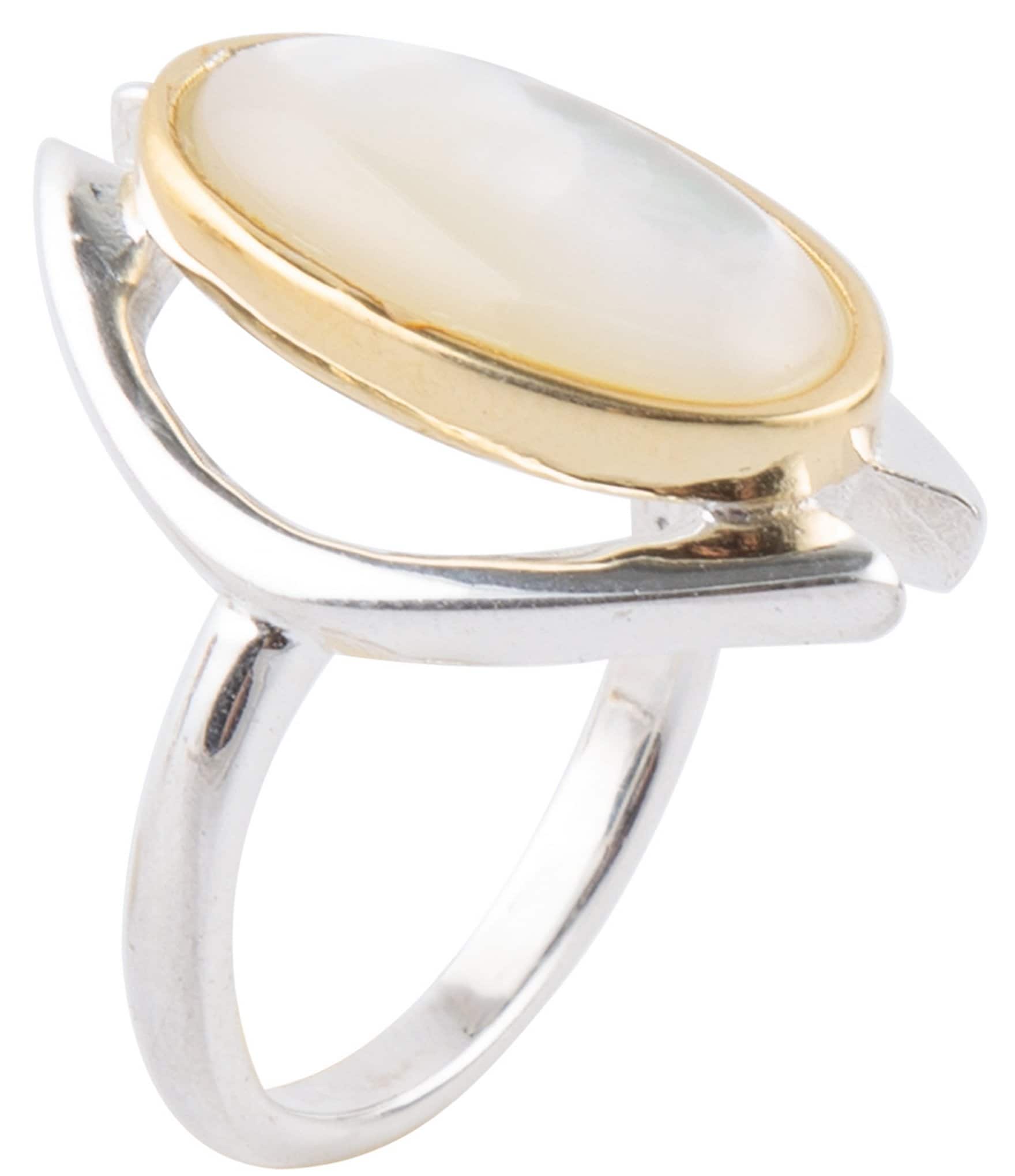 Barse Two Tone Sterling Silver Statement Ring | Dillard's