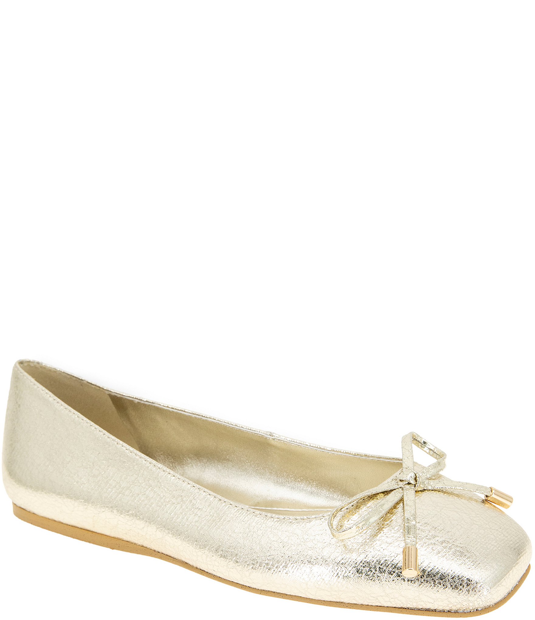 BCBGeneration Hartly-2 Metallic Ballet Bow Flats | Dillard's