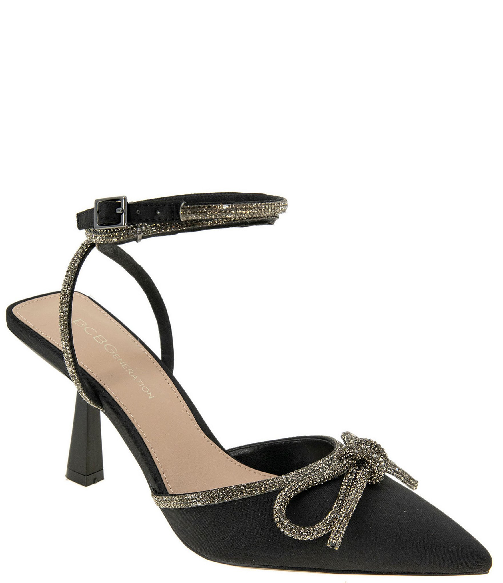 BCBGeneration Ildy Neoprene Rhinestone Embellished Bow Pumps | Dillard's