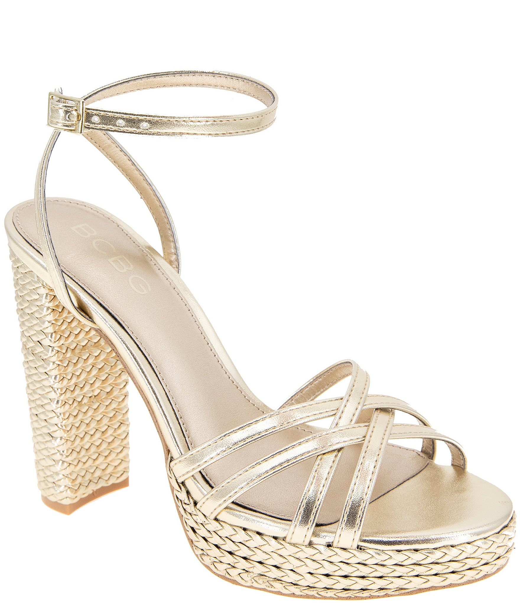 BCBGeneration Orisa Metallic Dress Sandals | Dillard's