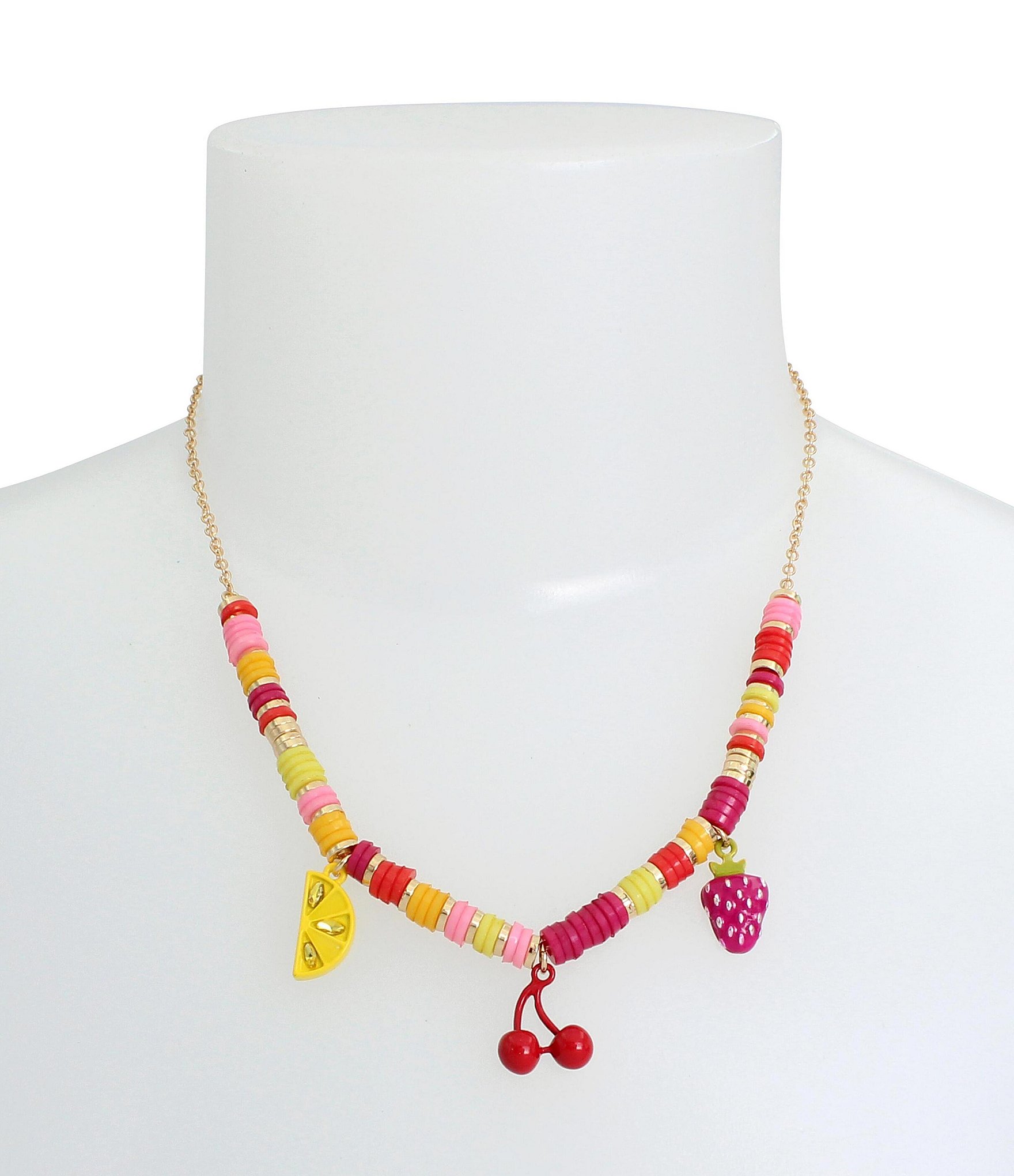 Betsey Johnson Fruit Charm Bib Collar Necklace The Shops at Willow Bend