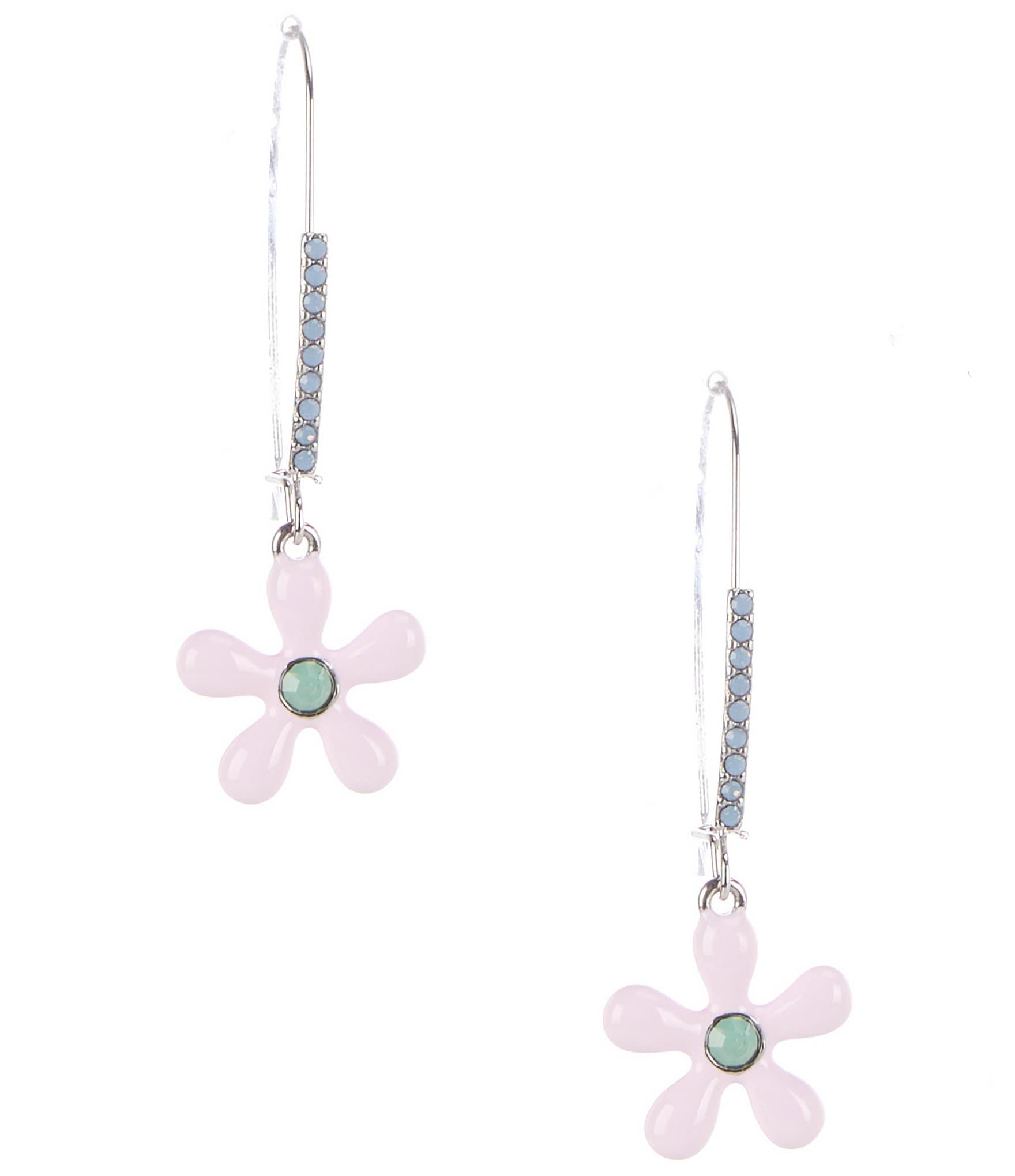 Betsey Johnson Spring Flower Dangle Drop Statement Earrings | Dillard's
