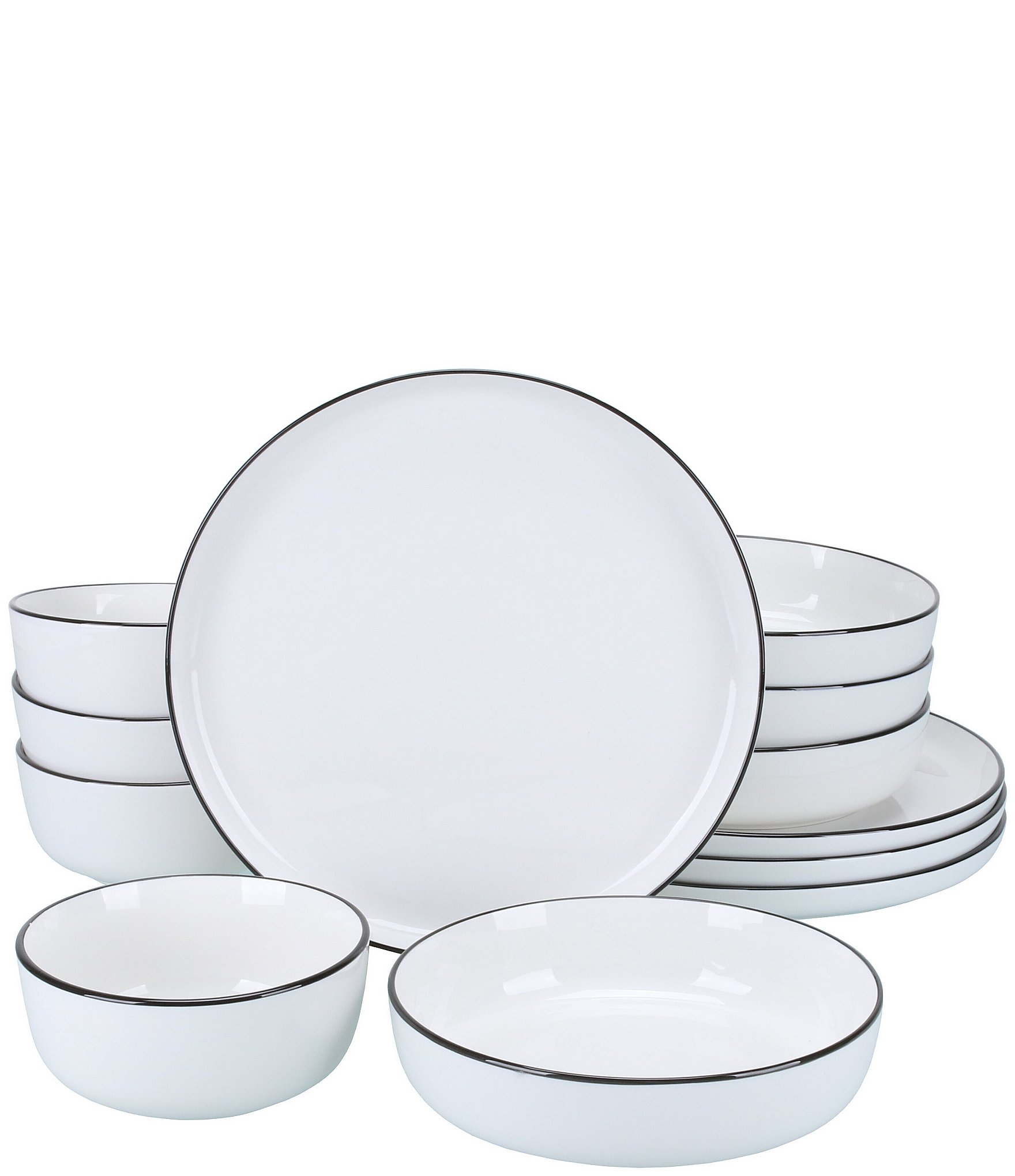 BIA Cordon Bleu Silhouette 12-Piece Dinnerware Set, Service for 4 ...