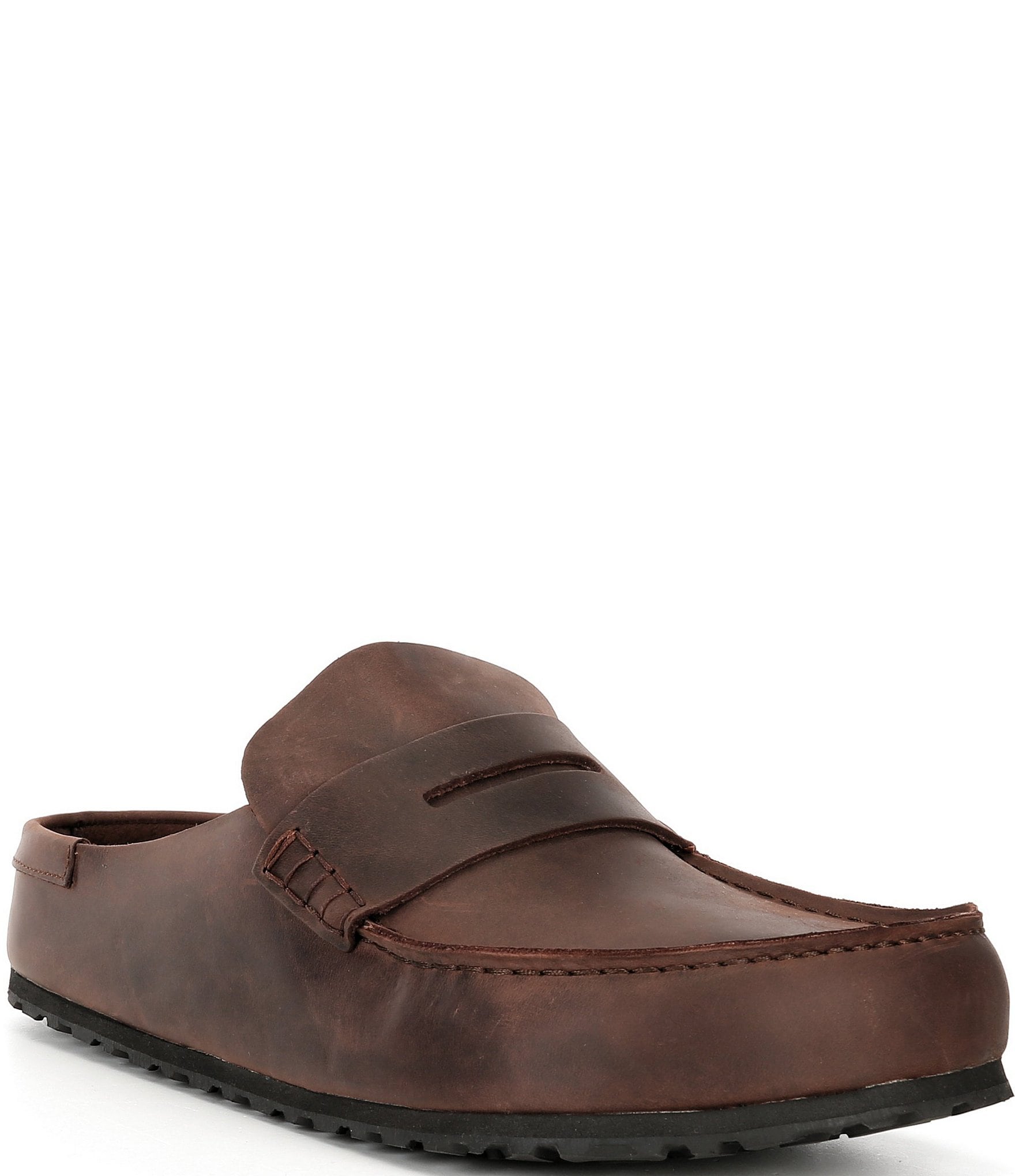 Birkenstock Men's Naples Wrapped Leather Penny Keeper Clogs | Dillard's