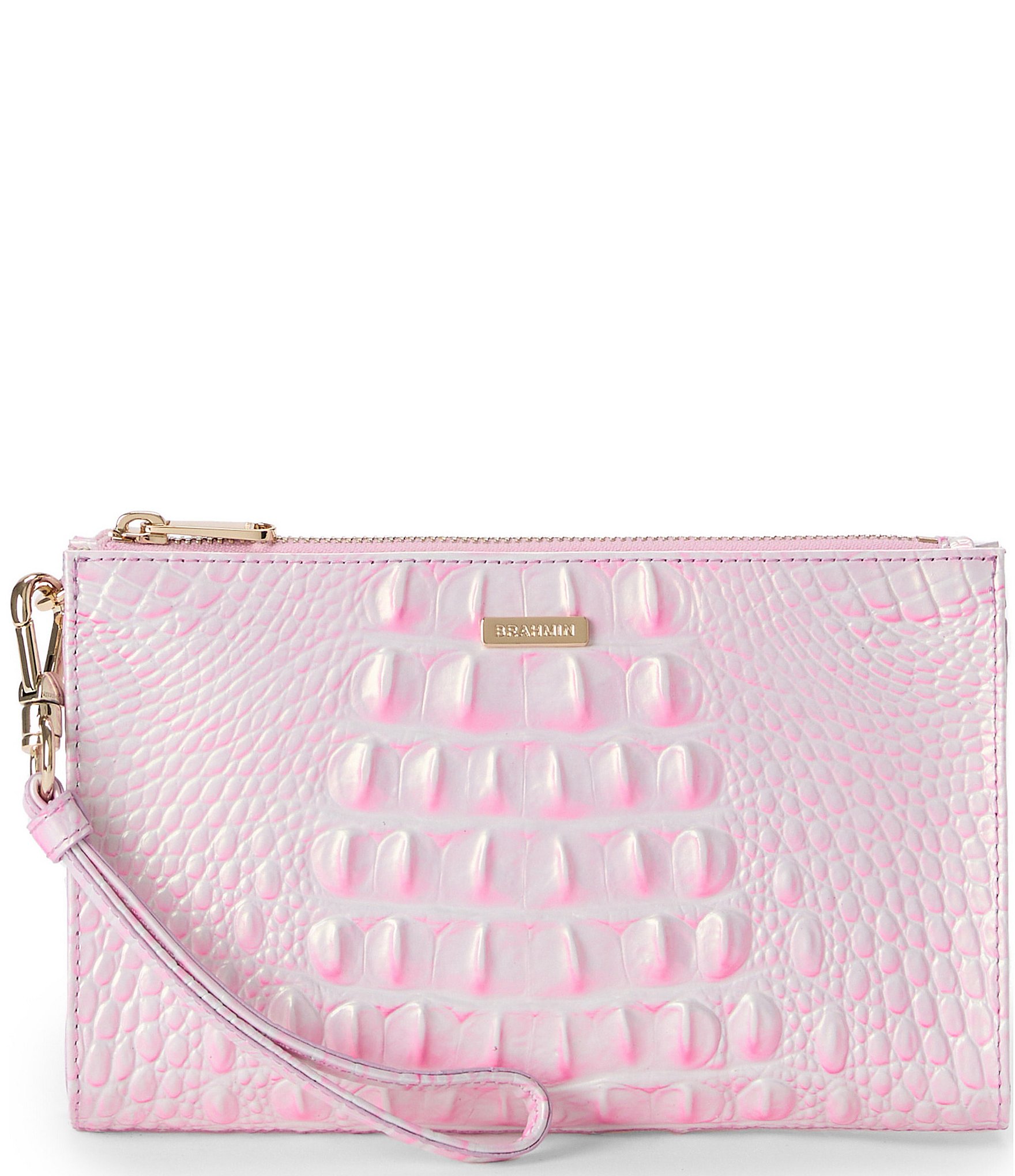 BRAHMIN Melbourne Collection Rose Water Daisy Wristlet | Dillard's