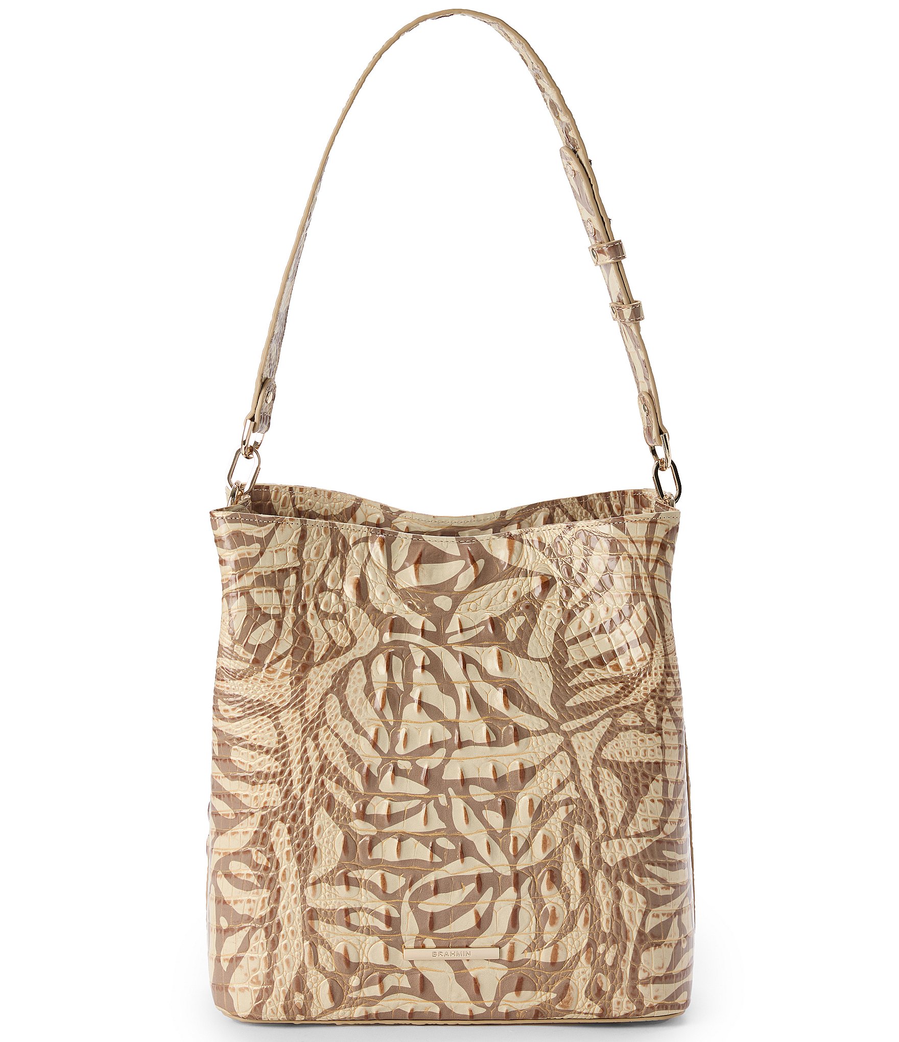 BRAHMIN Stepping Stone Melbourne Collection Celina Bucket Shoulder Bag ...