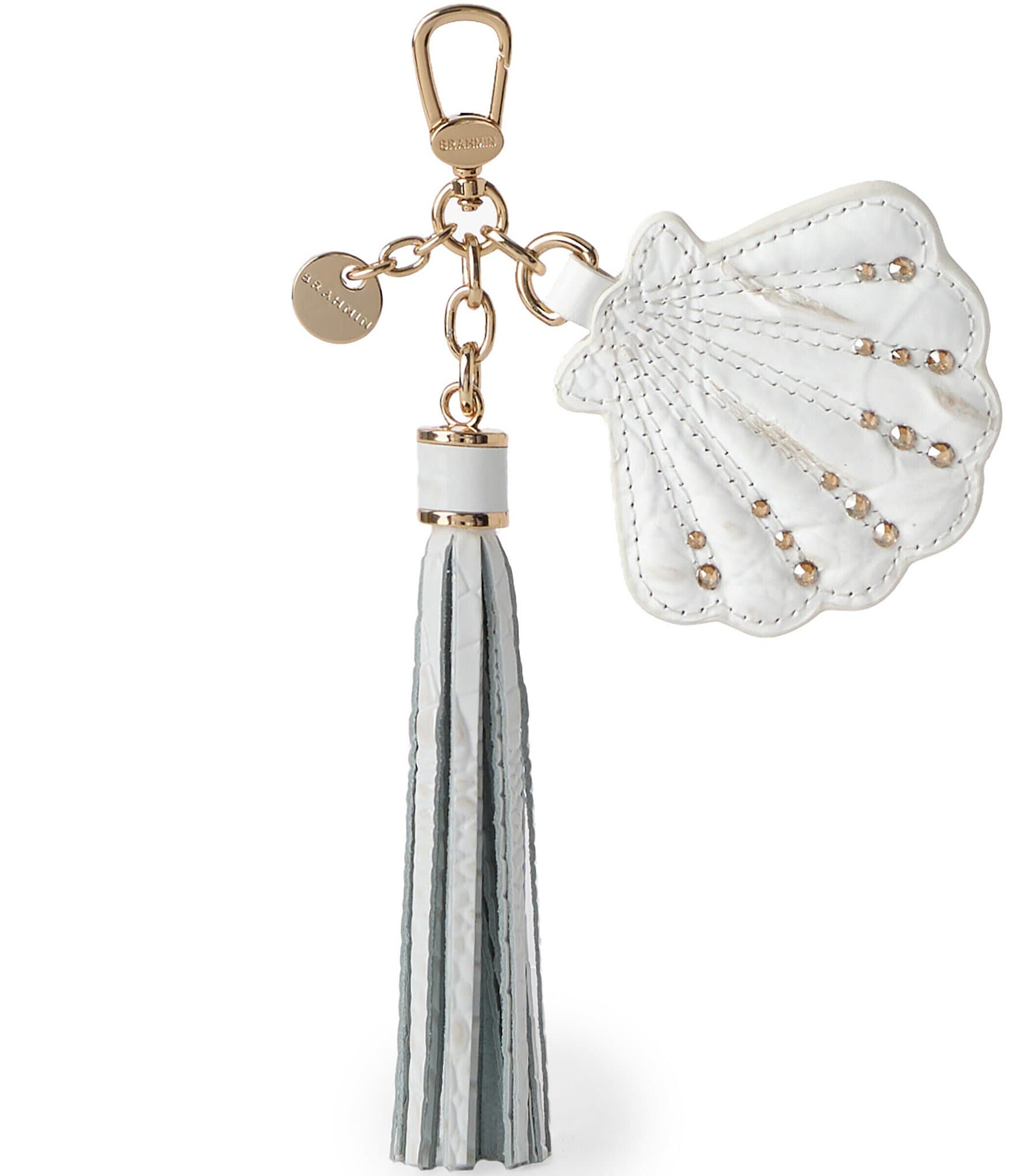 BRAHMIN Seashell Crystal Tassel Bag Charm | Dillard's