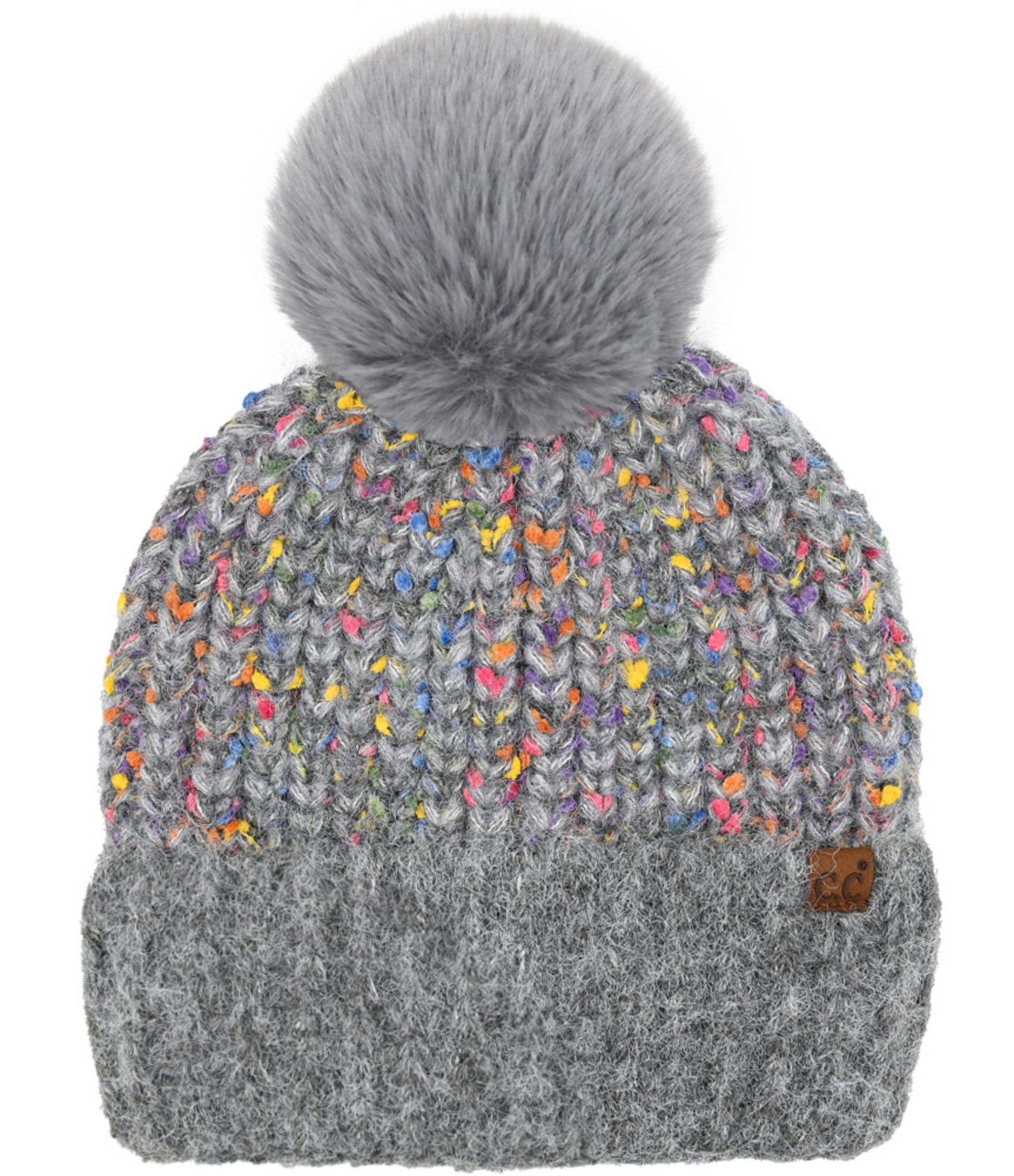 C.C. BEANIES Multicolor Stitch Pom Beanie | Dillard's