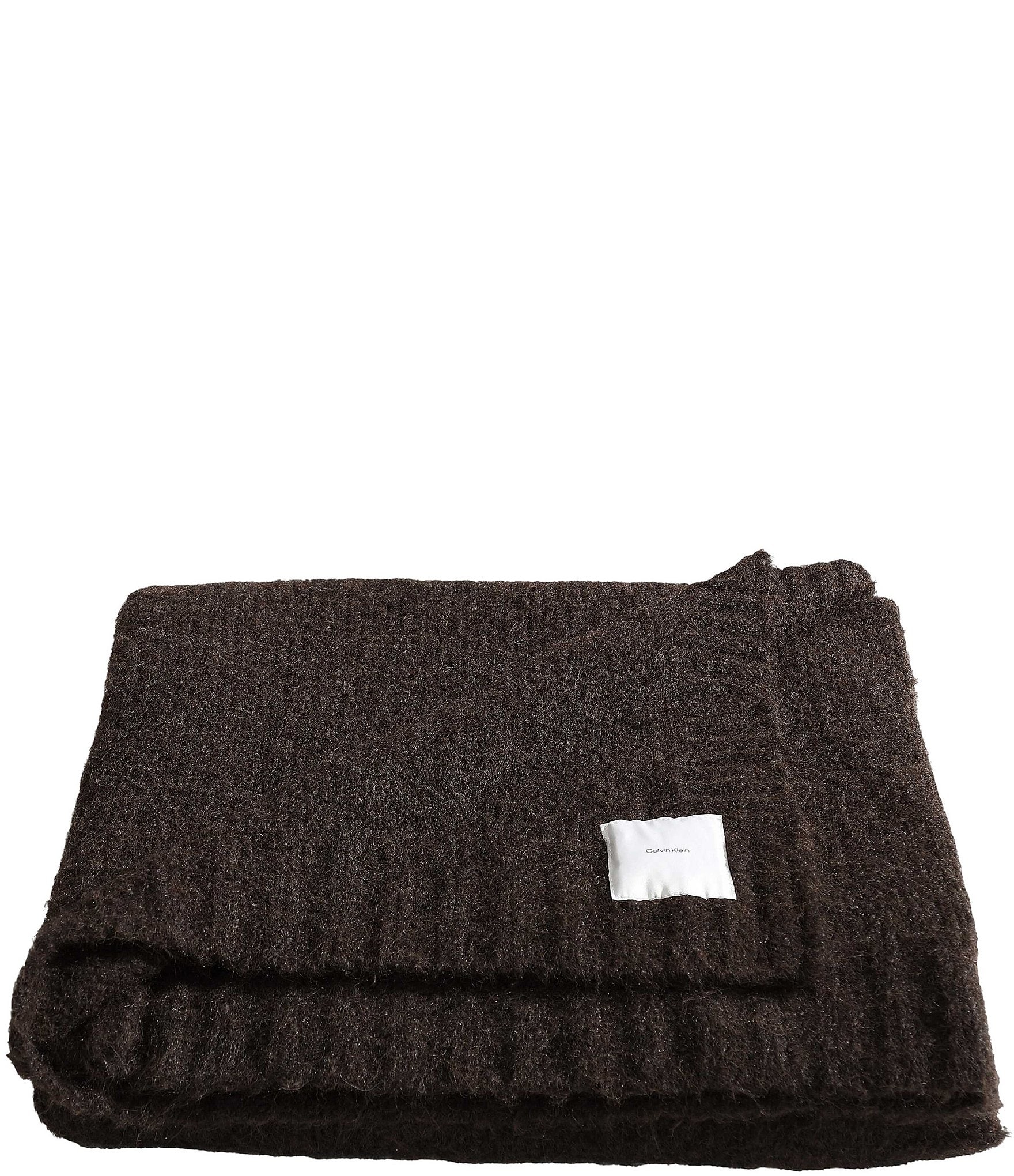 Calvin Klein Knitted Throw Blanket | Dillard's
