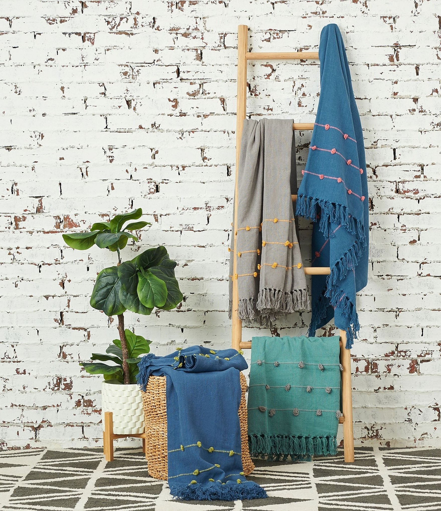 Carol & frank Tabb Tufted Textured Throw Blanket | Hamilton Place
