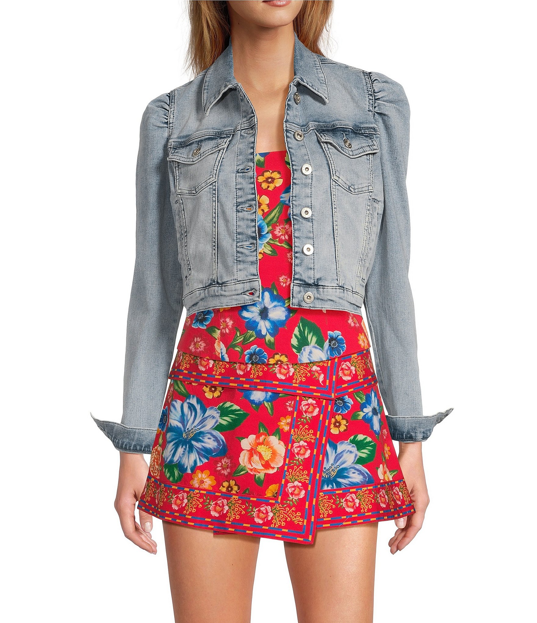 puffed sleeve denim jackets | Dillard's puffed sleeve denim jackets | Dillard's