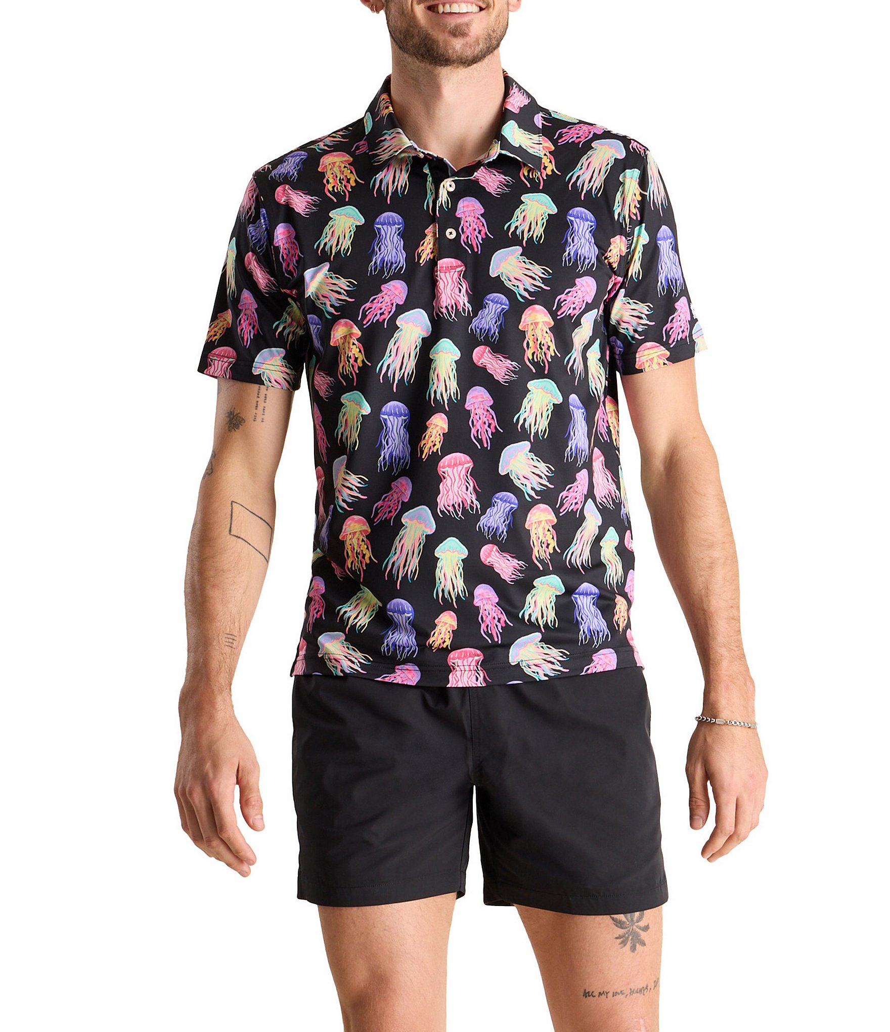 Chubbies Don't Be Jelly Printed Performance Polo Shirt | Dillard's