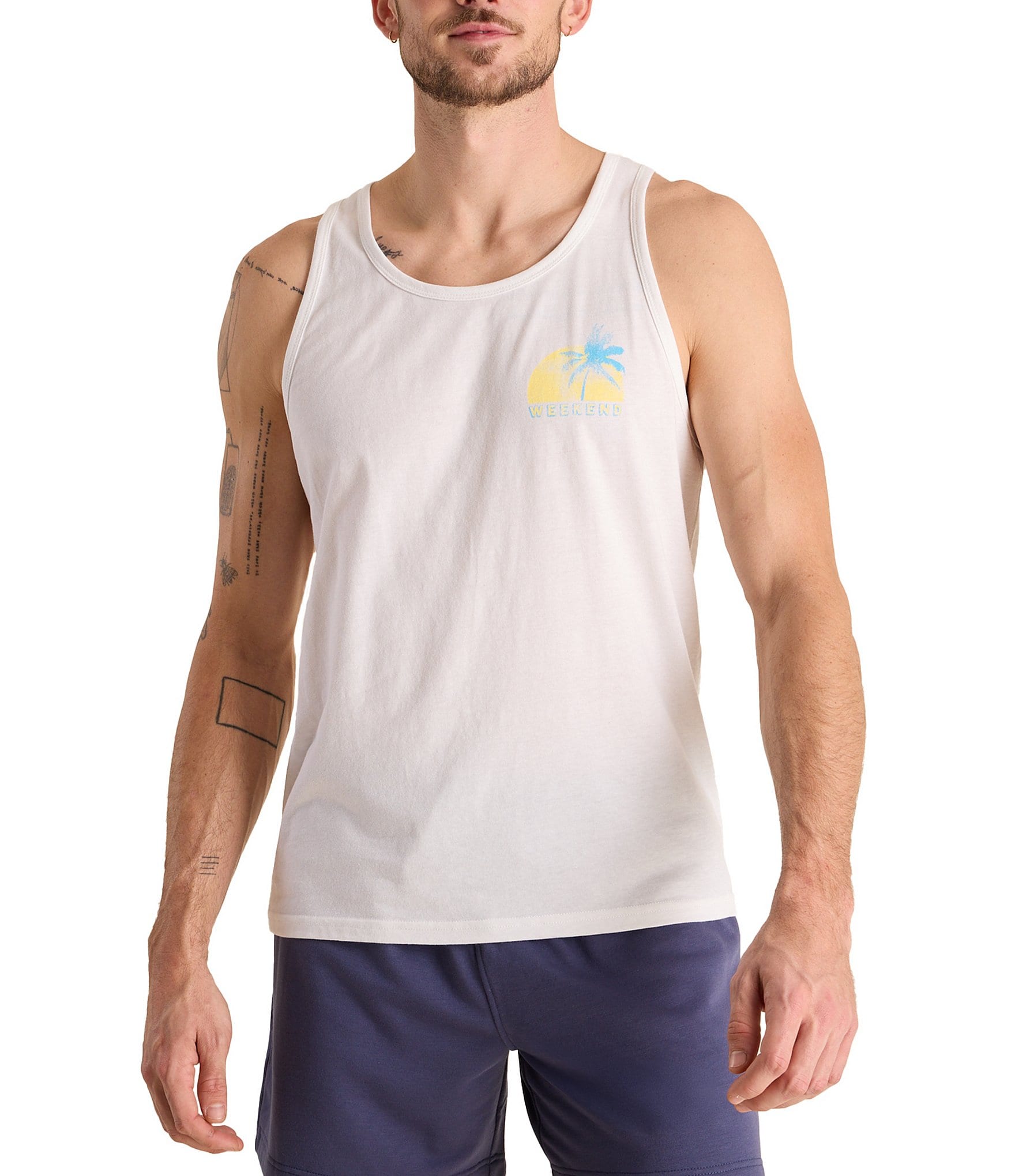 Chubbies Palm Tree Wave Graphic Tank Top | Dillard's