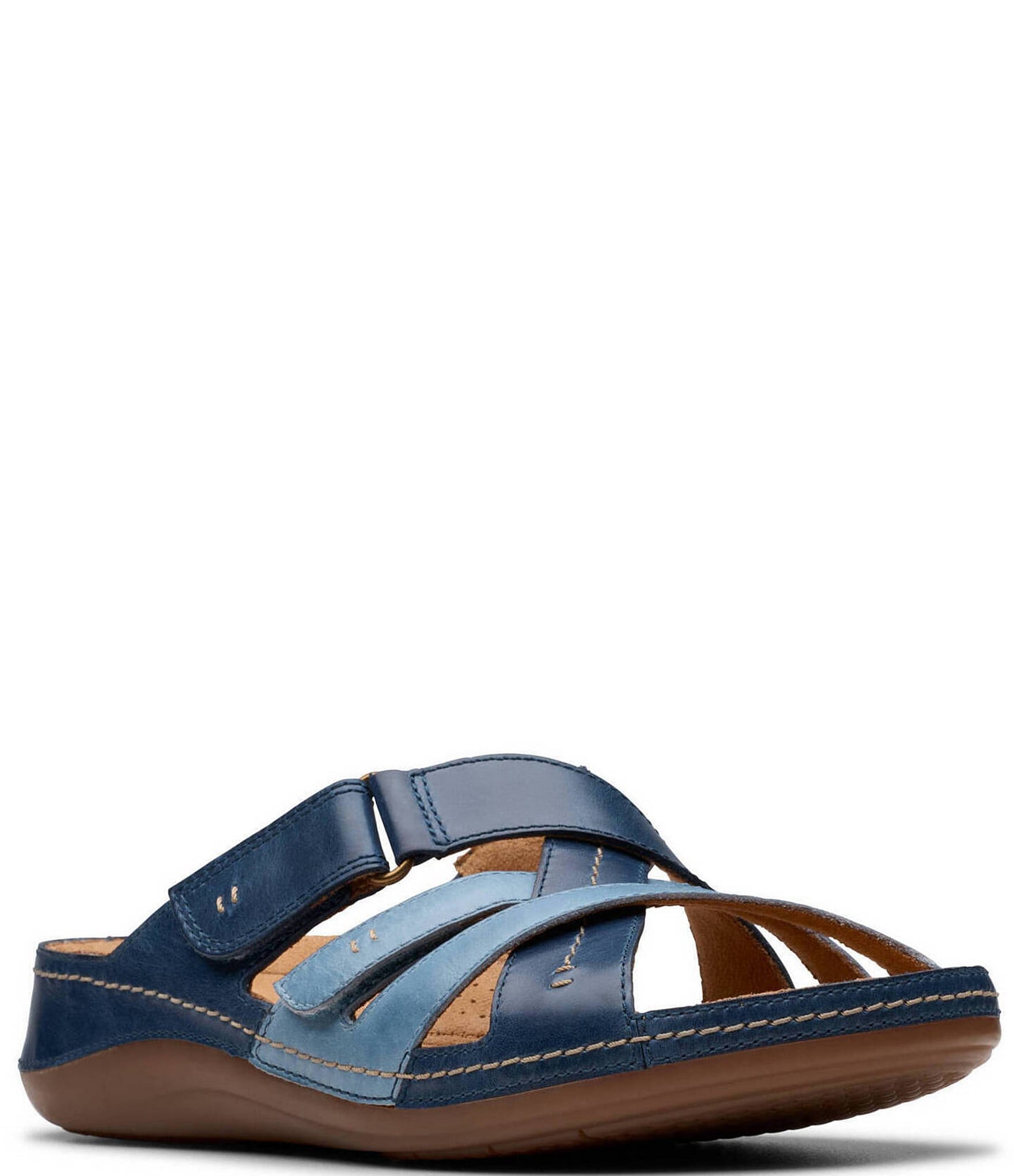 Clarks Artisan Cecily Leather Slide Sandals | Dillard's