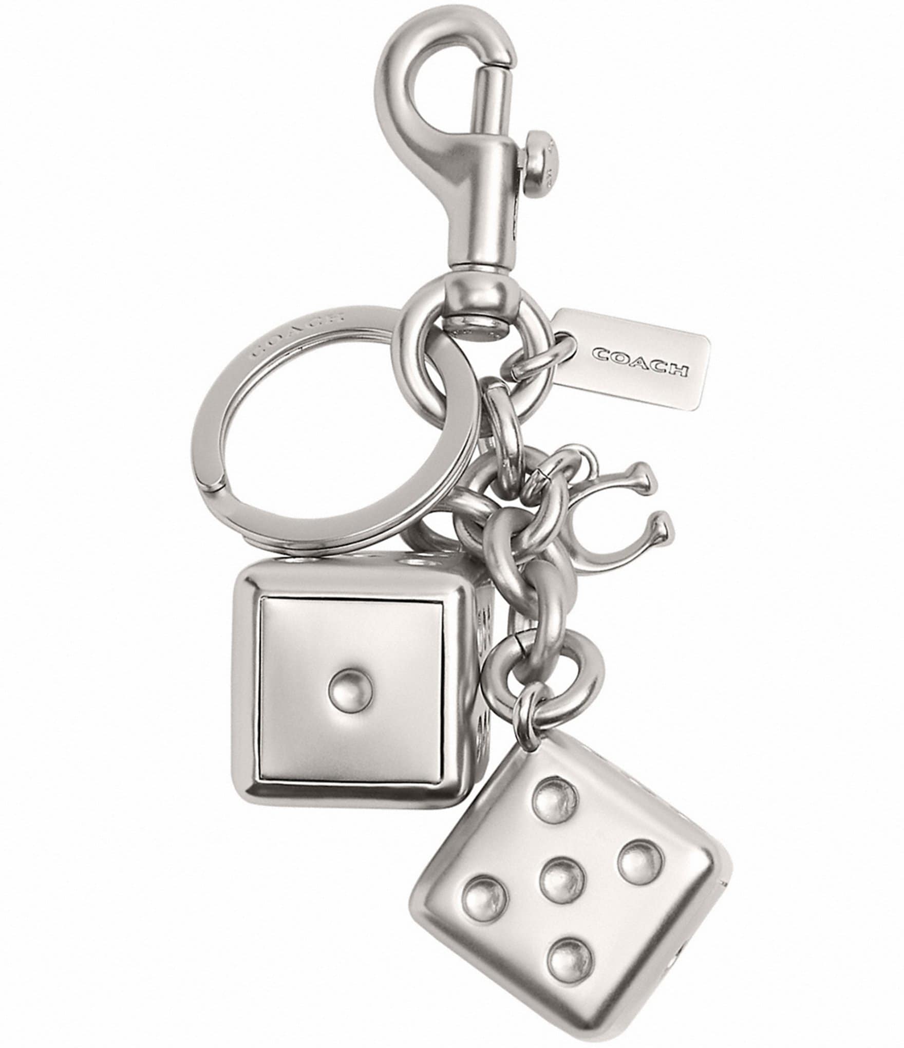 COACH Metal Dice Bag Charm | Dillard's