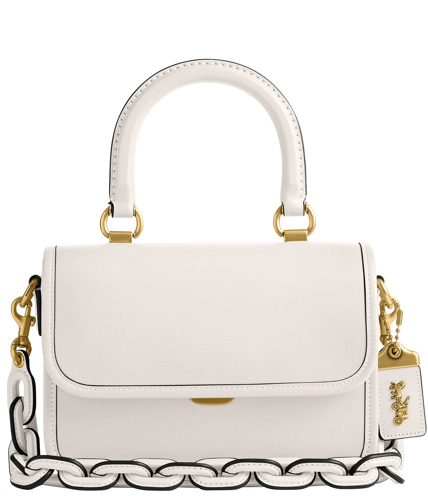 COACH Rogue Top Handle Chain Satchel Bag | Dillard's