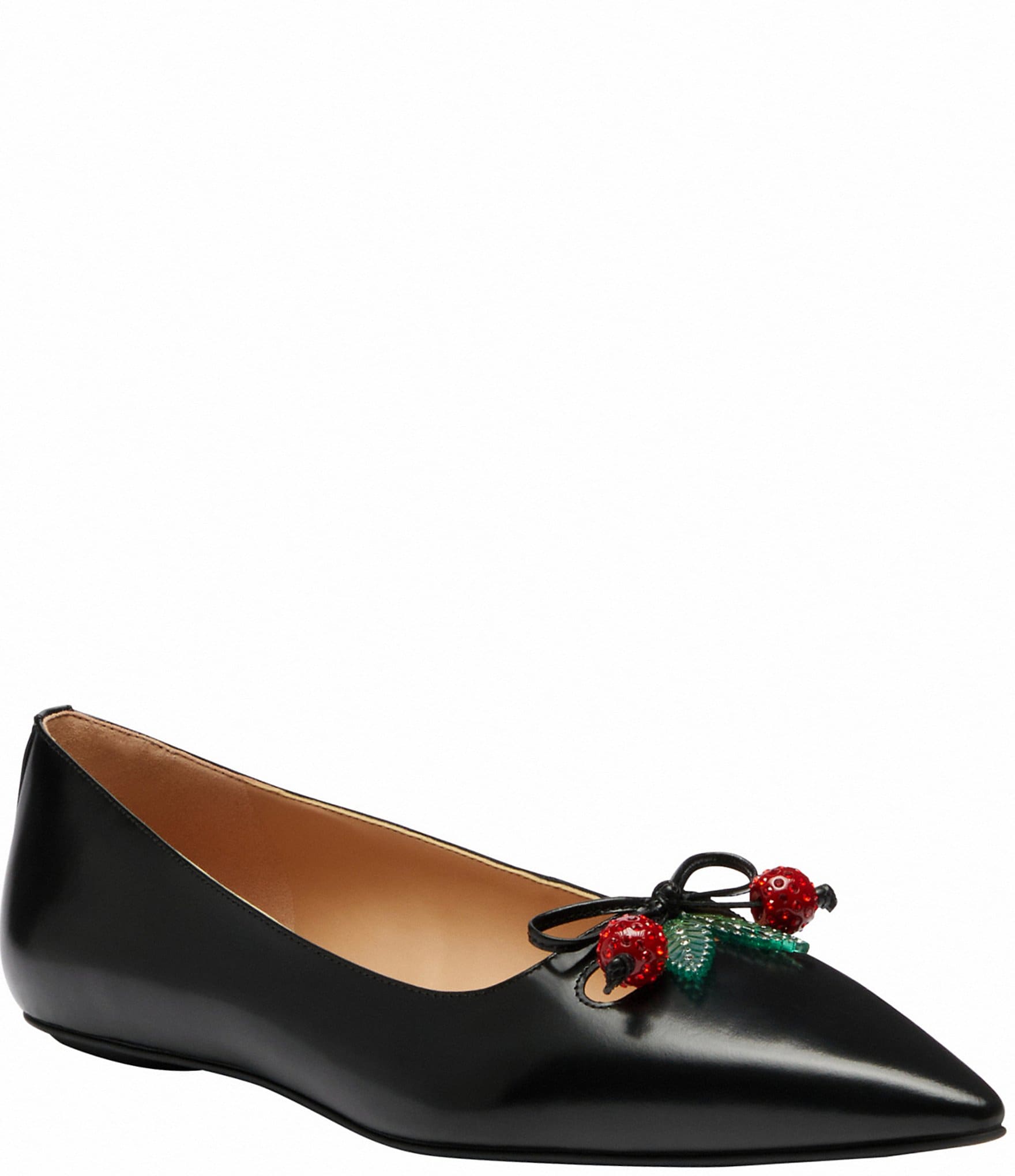 COACH Runway Leather Cherry Flats | Dillard's