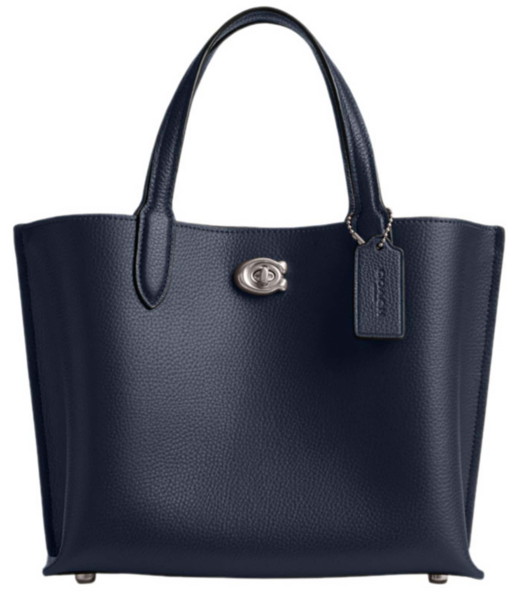 COACH Willow 24 Pebbled Leather Tote Bag | Dillard's