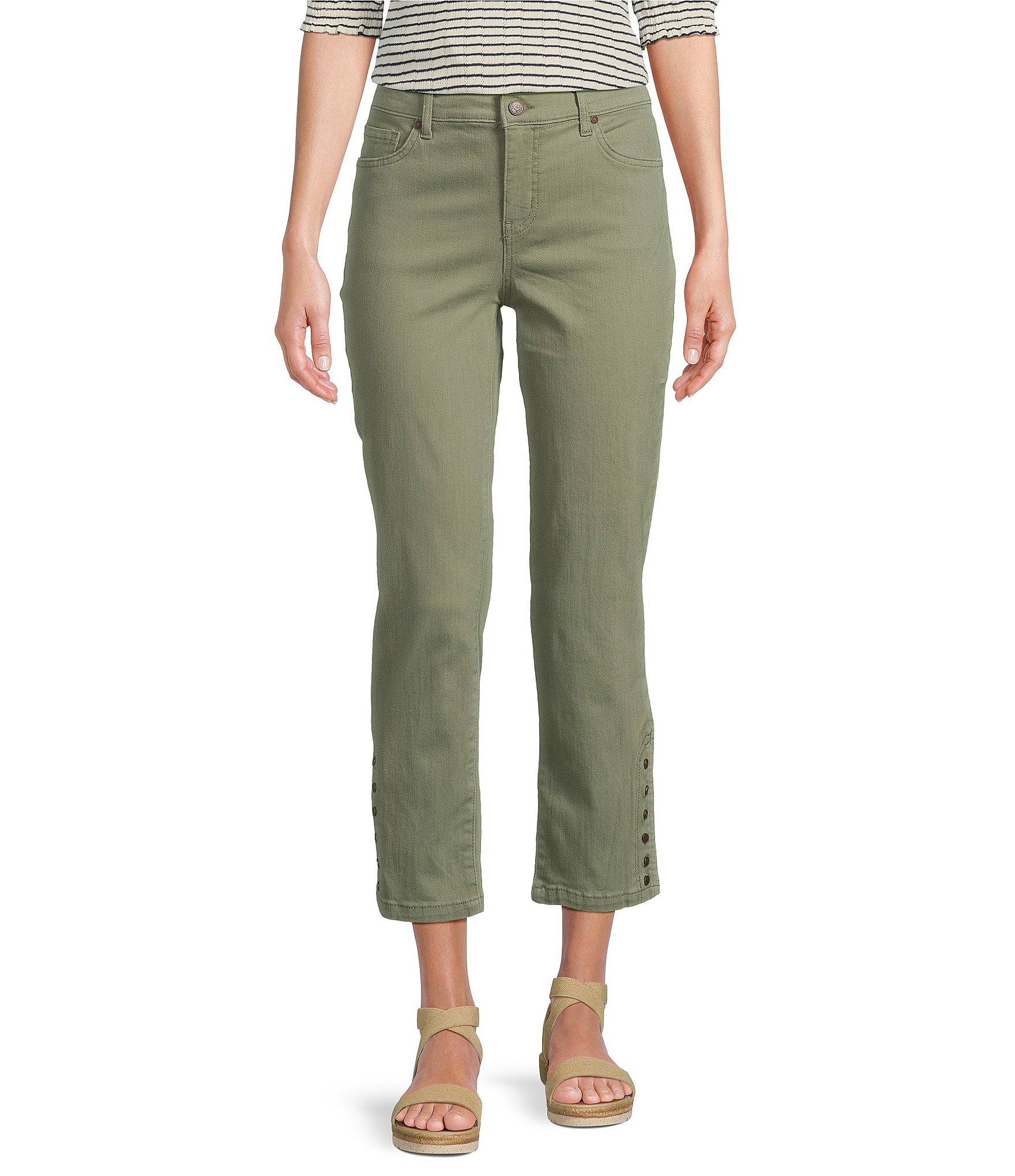 Code Bleu Chelsea Stretch Denim High Rise Capri Jeans | Dillard's