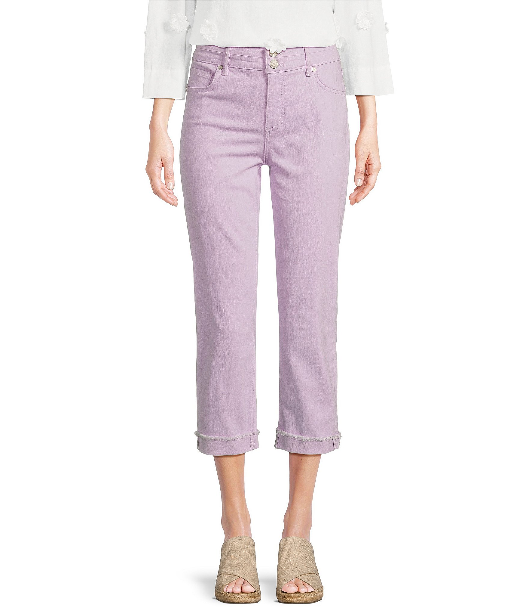 Code Bleu Soho Mid Rise 5 Pocket Stretch Capri Jeans | Dillard's