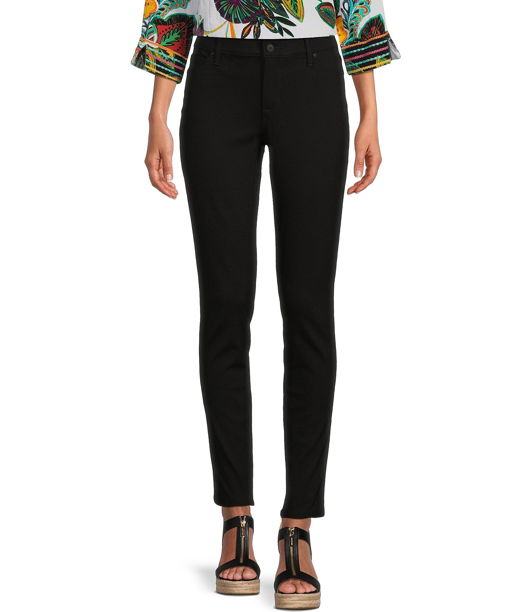 Code Bleu Soho Skinny Leg Mid Rise Plain Pocket Jeans | Dillard's