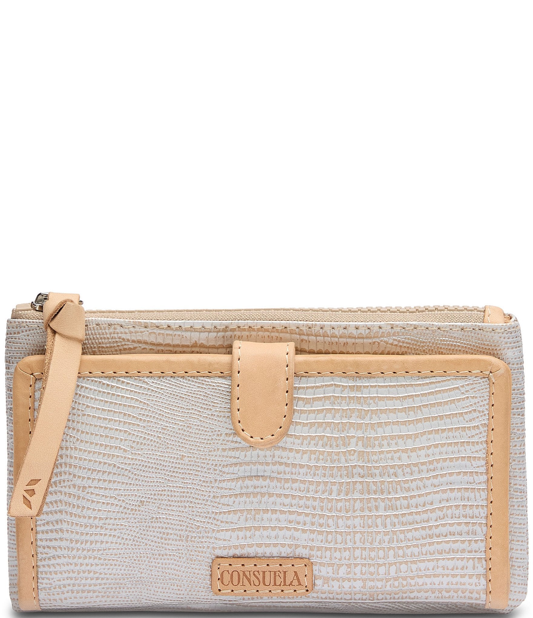 Consuela Celeste Contrast Trim Slim Wallet | Dillard's