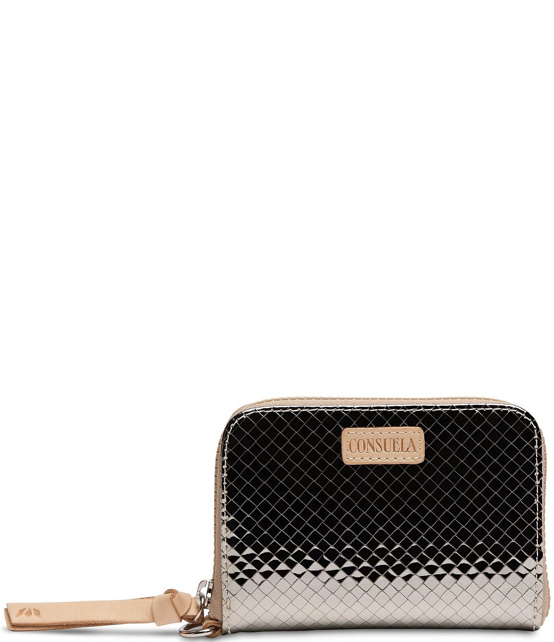 Consuela Kit Metallic Mirrored Zippy Wallet | Dillard's