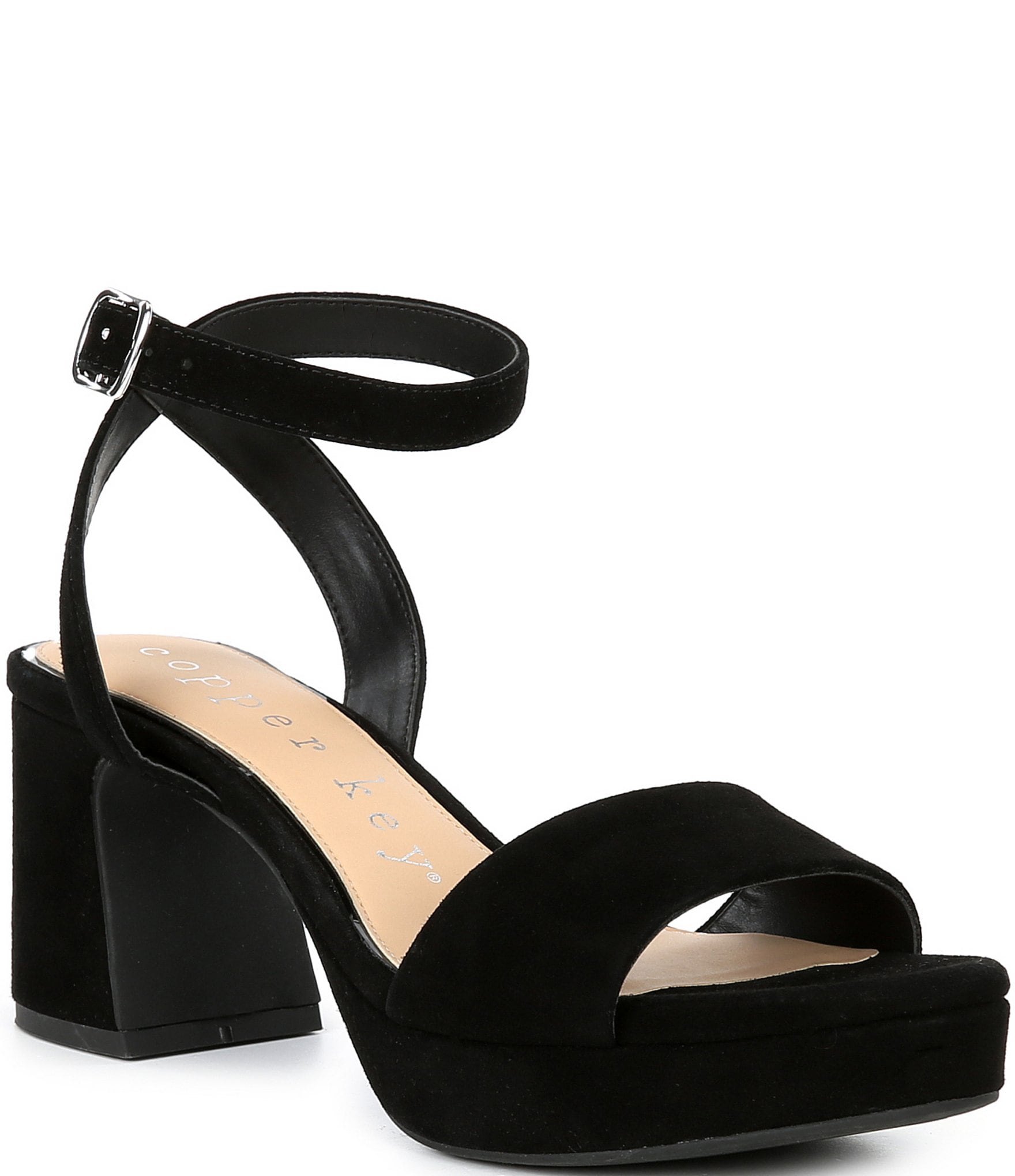 Copper Key Adore Suede Platform Sandals | Dillard's