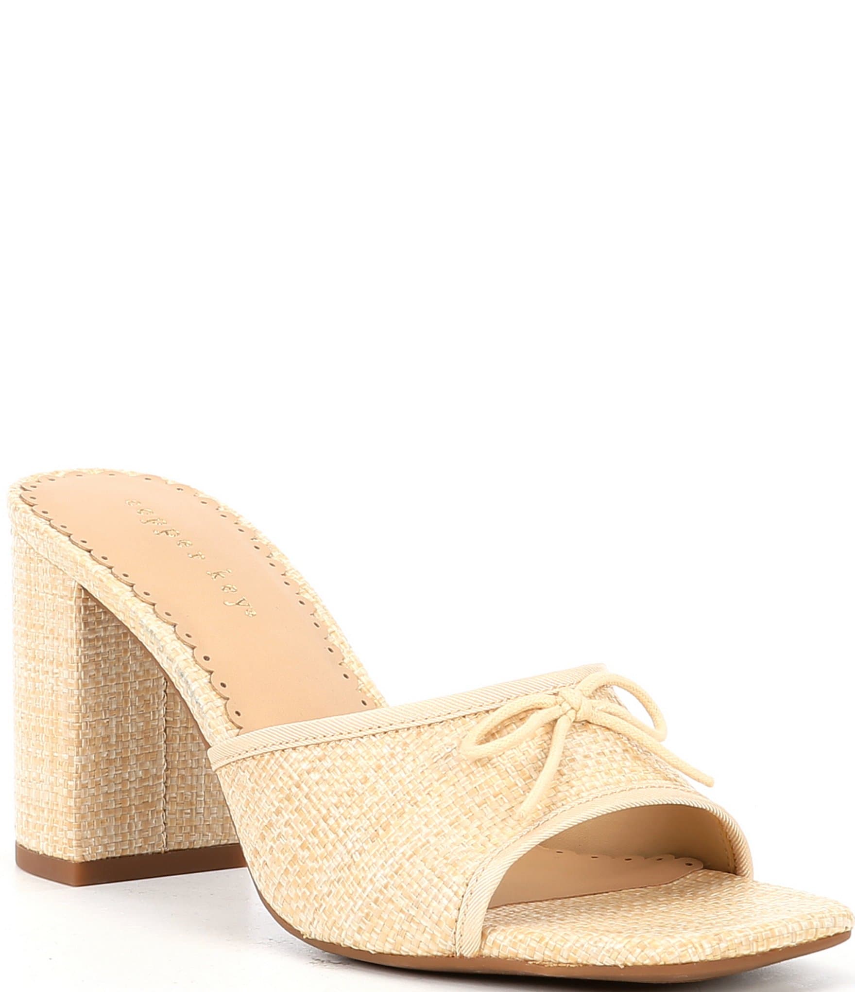 Copper Key Cape Raffia Bow Detail Dress Sandals | Dillard's