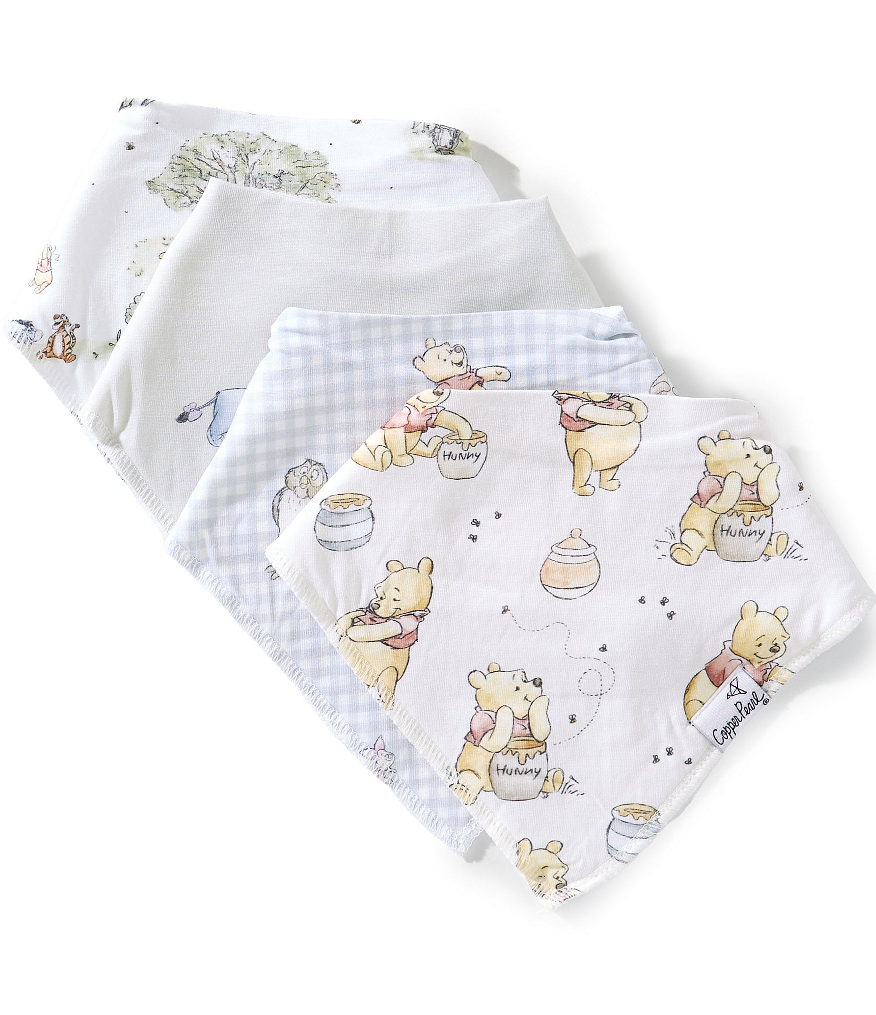 Copper Pearl x Disney Baby Hundred Acre Woods 4-PIece Bib Set | Dillard's