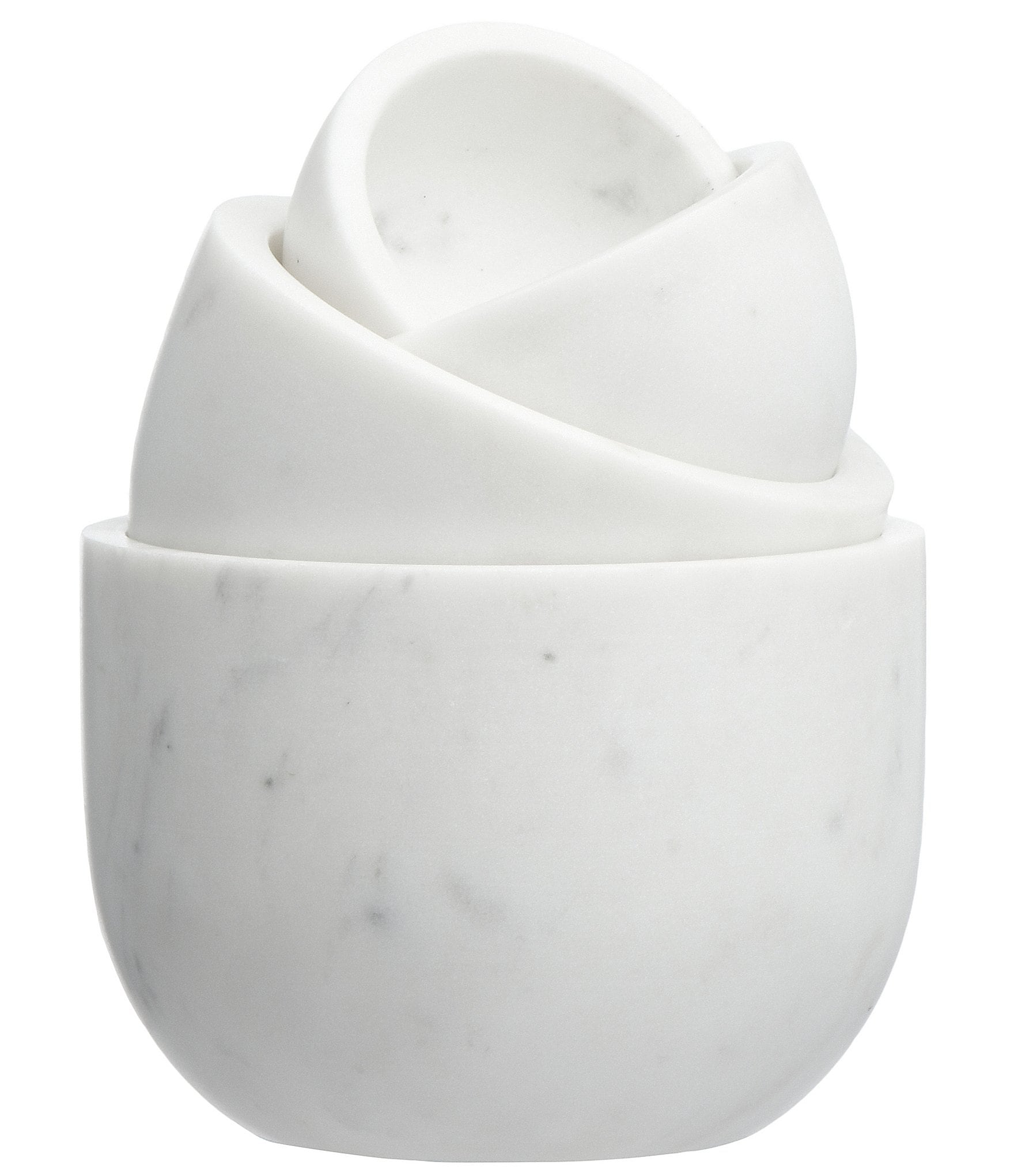 Creative Co Op White Marble Bowls, Set of 4 | Dillard's