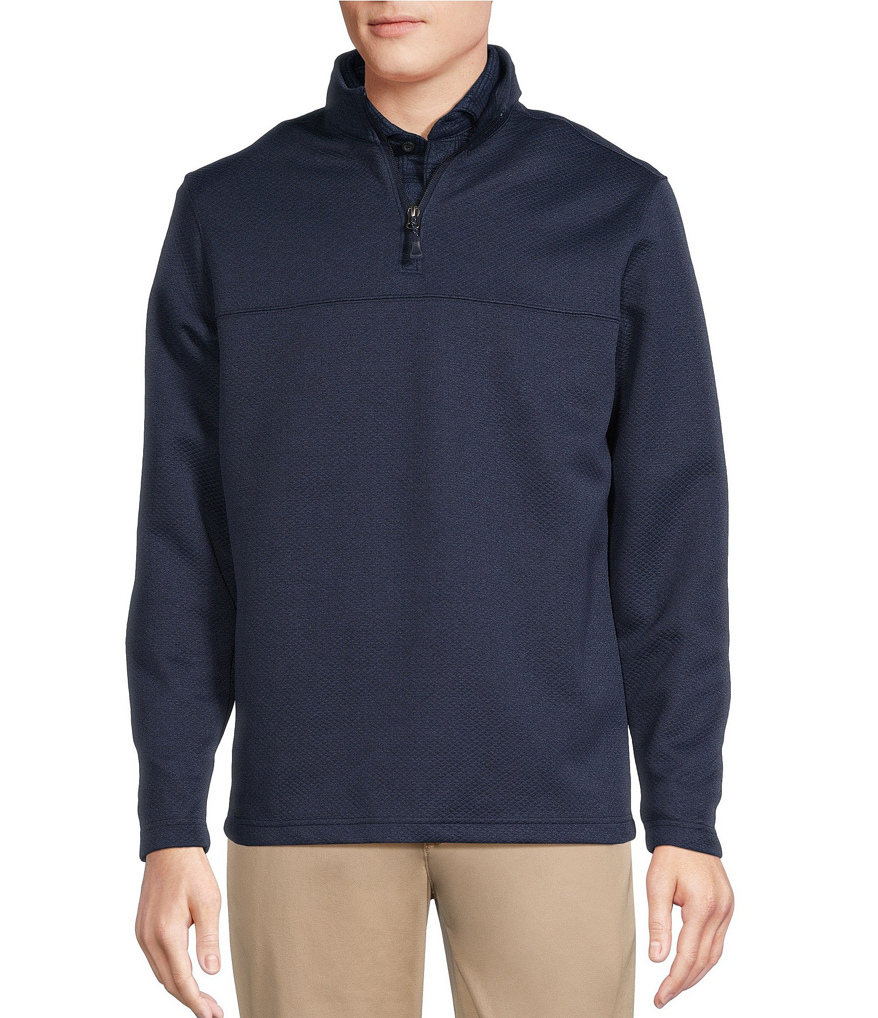 Cremieux Big & Tall Blue Label Textured Quarter-Zip Pullover | Dillard's