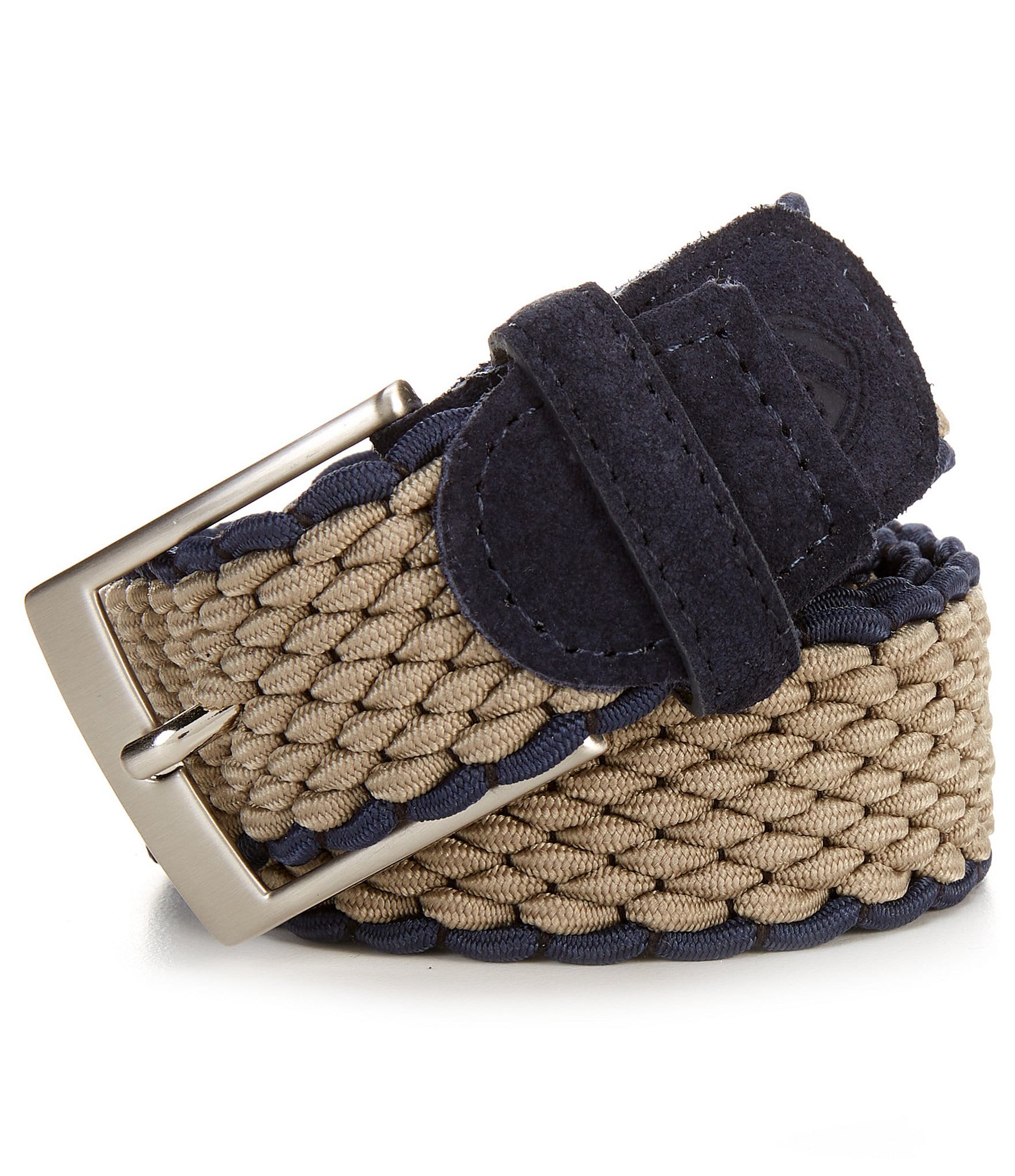 Cremieux Braided Stripe Stretch Elastic Belt | Dillard's