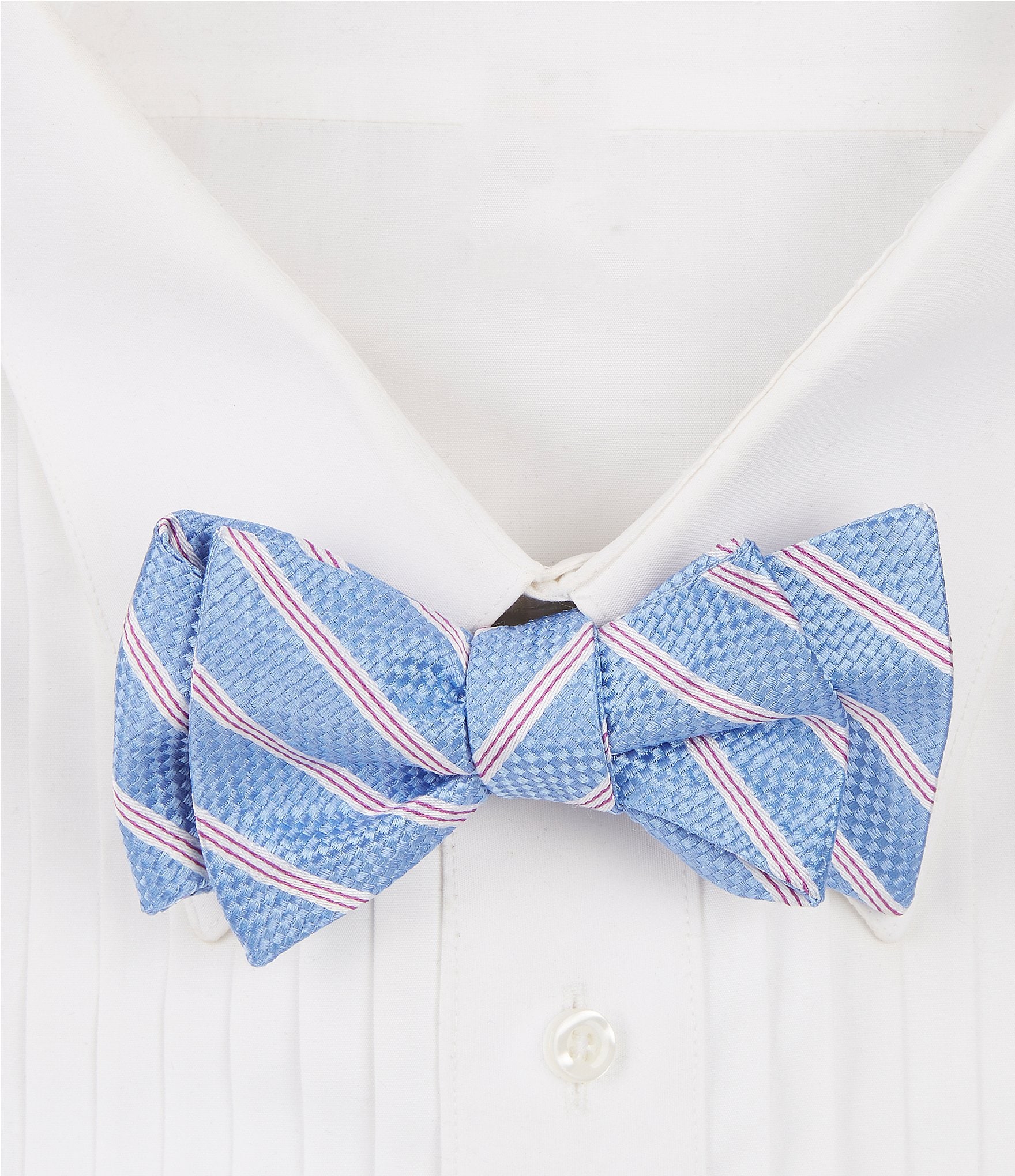 Cremieux Rod Check Stripe Silk Bow Tie | Dillard's