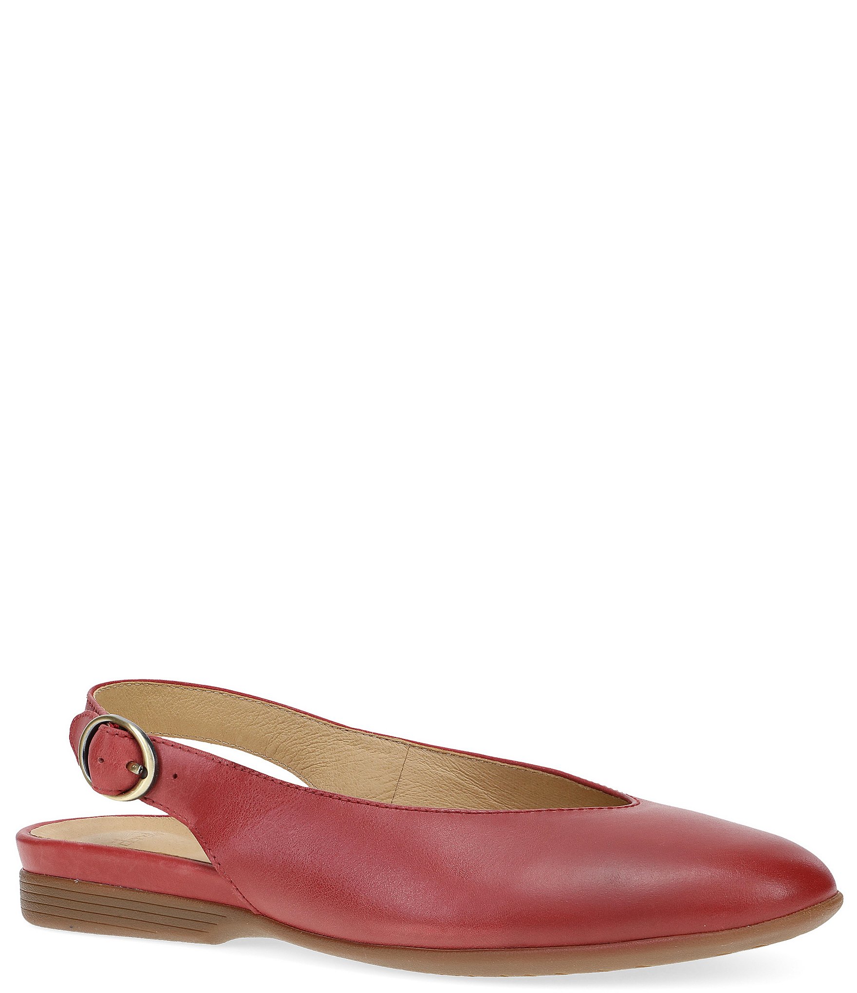 Dansko Lea Leather Slingback Flats | Dillard's