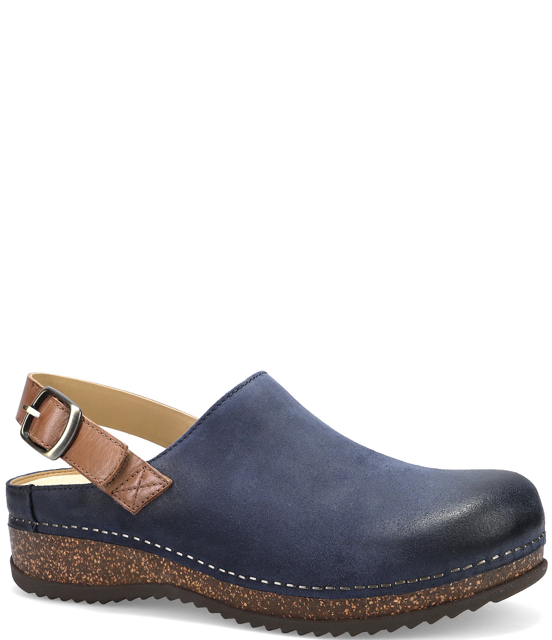 Dansko Merrin Suede Slingback Strap Clogs | Dillard's